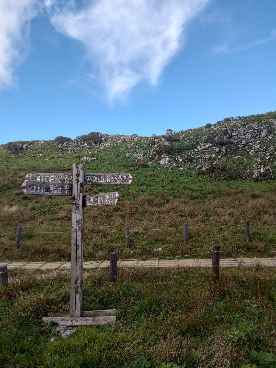 日帰り登山🏕️伊吹山散策🌲ドライブウェイ車で行く🚜 / GNMTさんのウォーキングの活動データ | YAMAP / ヤマップ