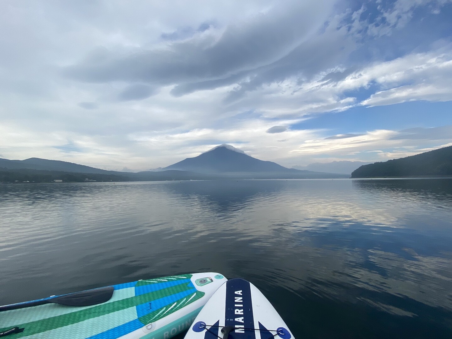 山中湖SUP-2022-08-16 / あつしさんのウォーキングの活動データ | YAMAP / ヤマップ