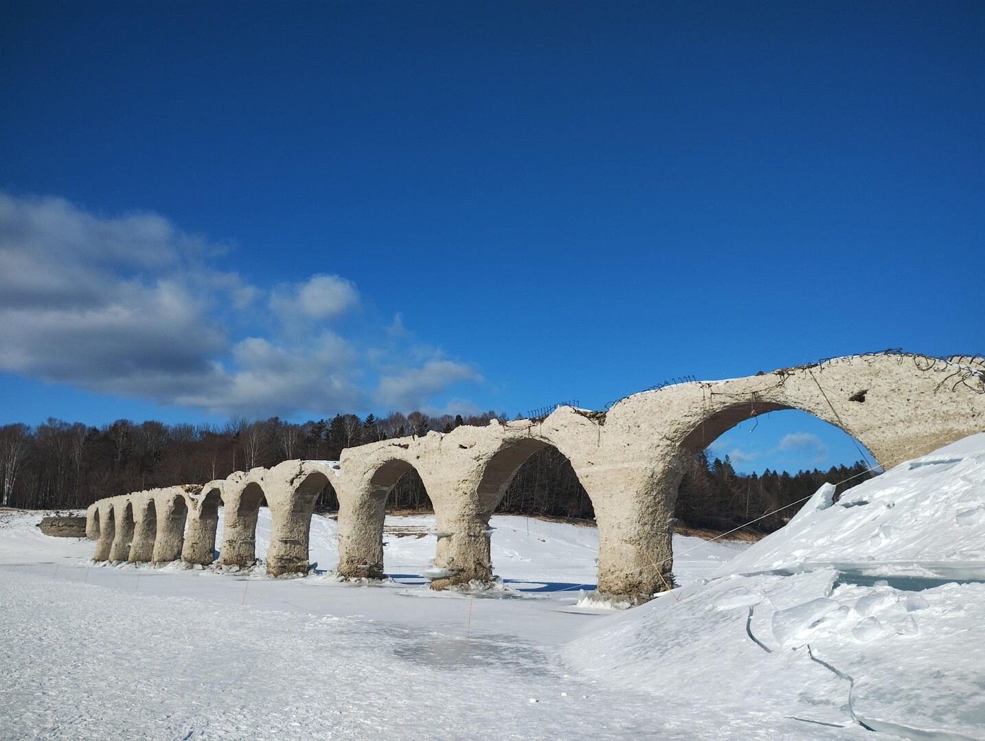 タウシュベツ川橋梁-2025-01-18 / ユーザーkikiさんのタウシュベツ川橋梁の活動データ | YAMAP / ヤマップ