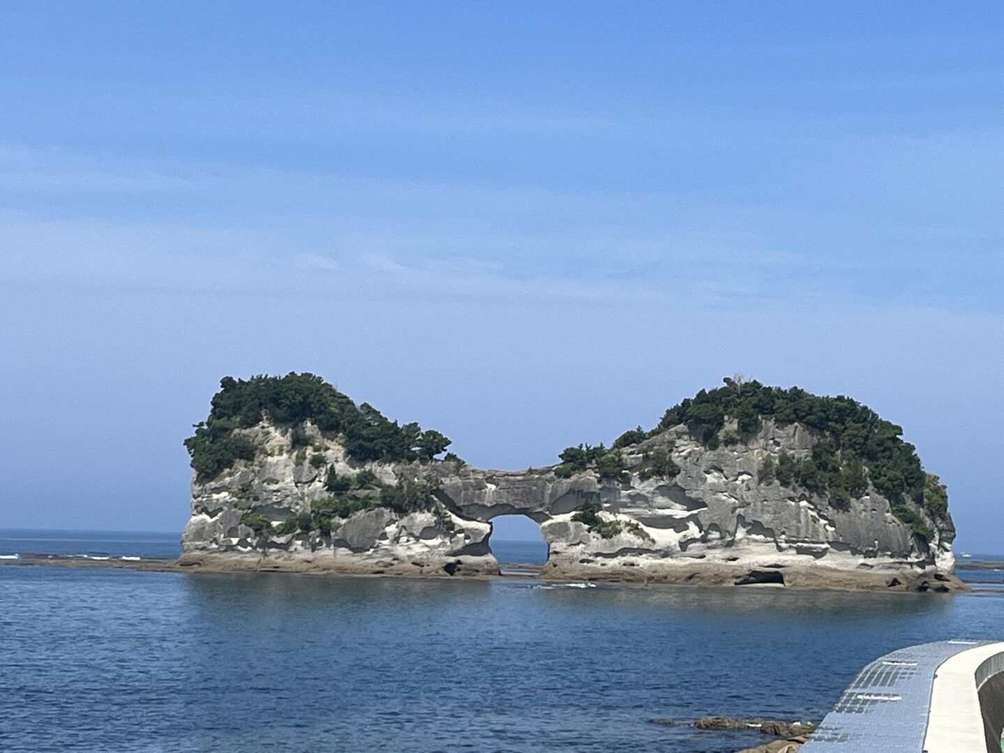 円月島-2023-07-04-sup / atsu.hさんの熊野古道 大辺路①（富田坂：紀伊田辺駅～安居バス停）の活動データ | YAMAP / ヤマップ