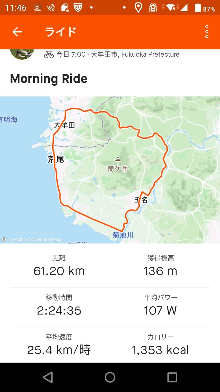 またまたコロナ禍の中、久しぶりの朝練参加... / 繁Gさんのモーメント | YAMAP / ヤマップ