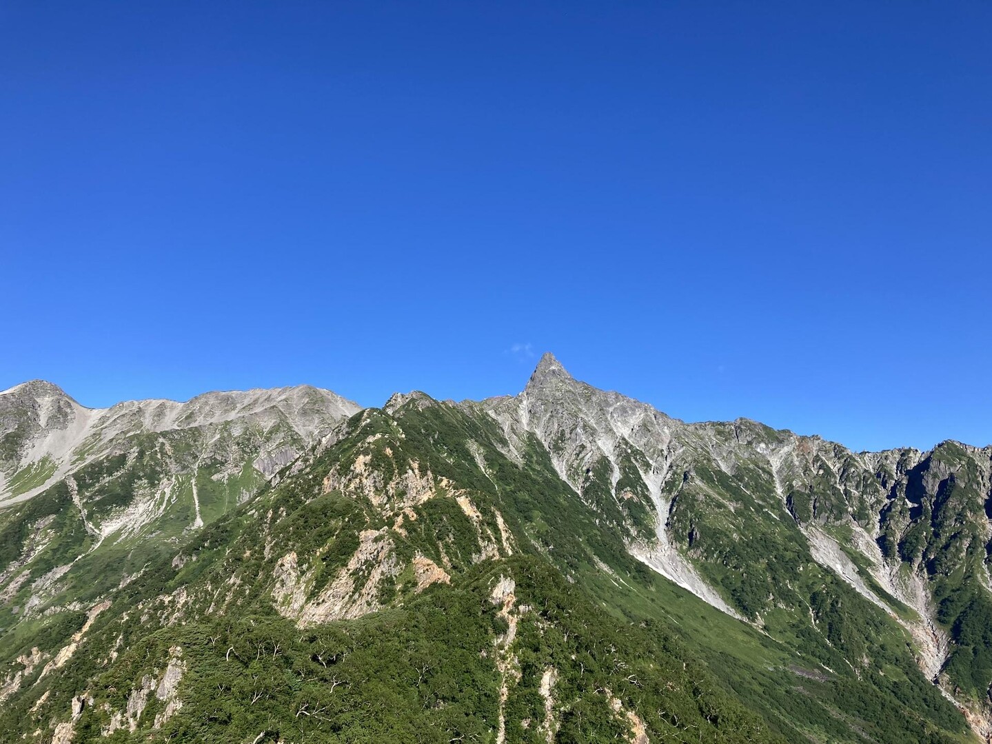 合戦沢の頭・燕岳・大下りノ頭・大天井岳・赤岩岳・西岳・槍ヶ岳 / necoさんの常念岳・大天井岳・燕岳の活動データ | YAMAP / ヤマップ