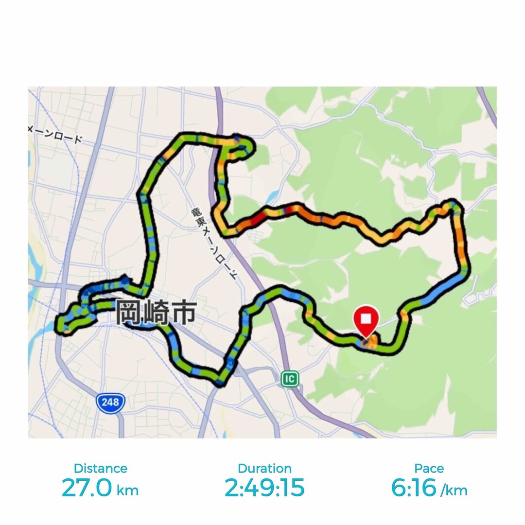 雨降る前に岡崎くるりんしてきました😆 / shihoさんのモーメント | YAMAP / ヤマップ