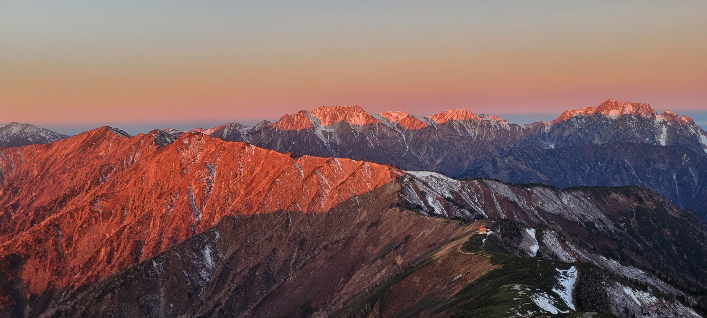 最高の夜明け 爺ヶ岳(南峰)朝活12㎞ / hirohiroさんの針ノ木岳・スバリ岳・船窪岳の活動データ | YAMAP / ヤマップ