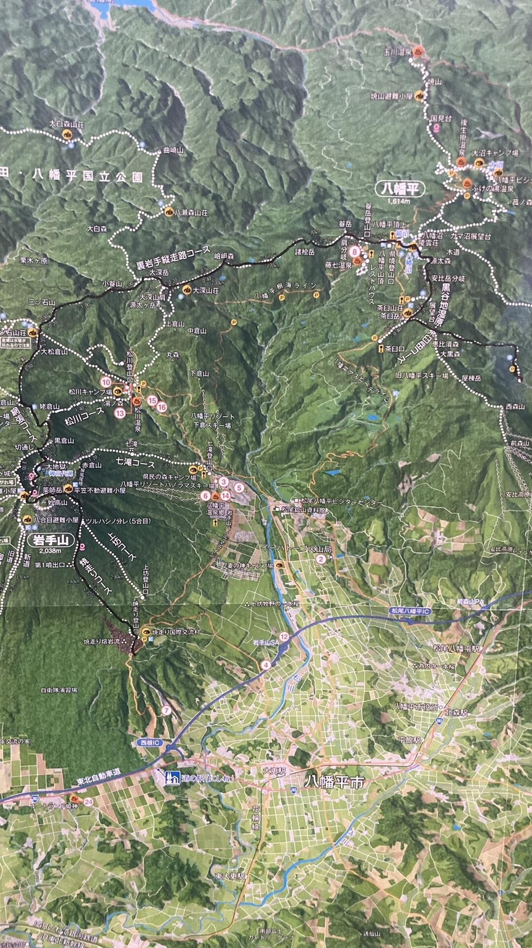 岩手山の50km縦走コースの線を引いてみ... / 954さんのモーメント | YAMAP / ヤマップ