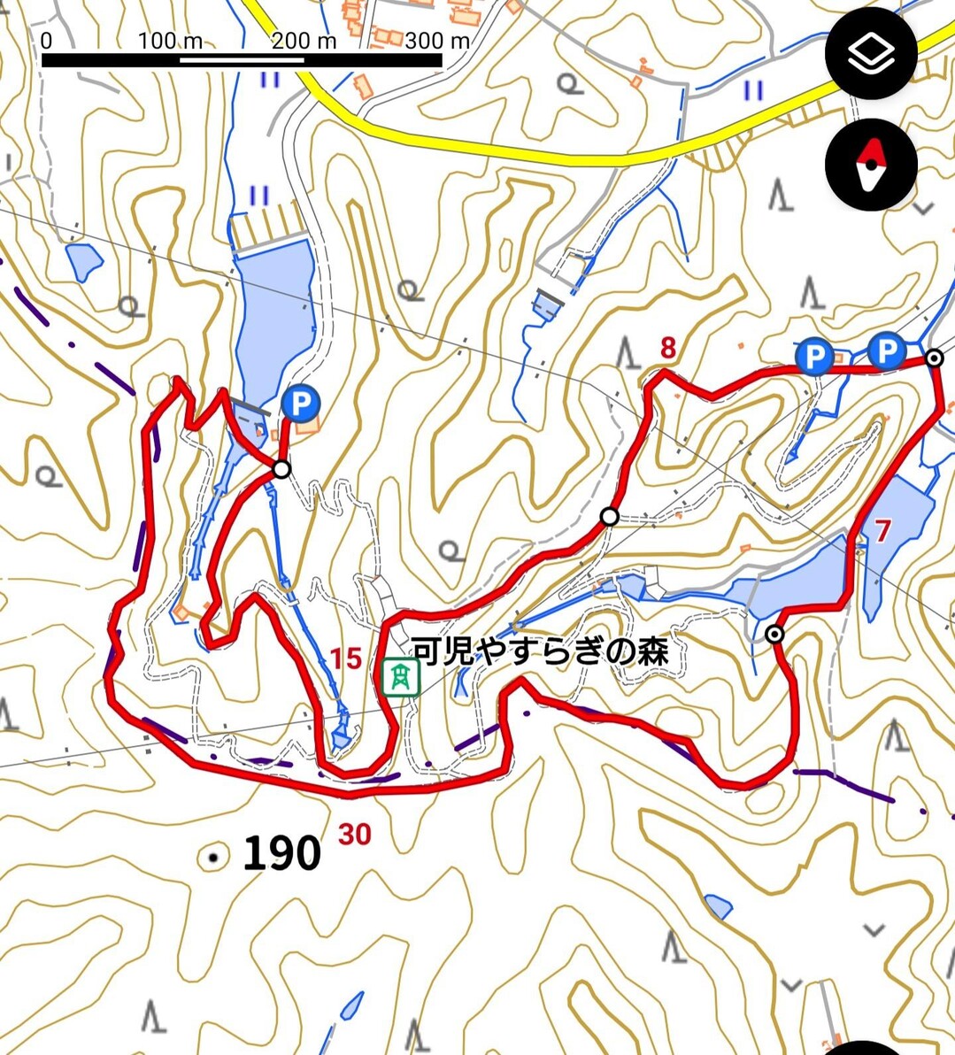 岐阜県可児市の鳩吹山の南に可児やすらぎの... / hiyoko🐥さんのモーメント | YAMAP / ヤマップ