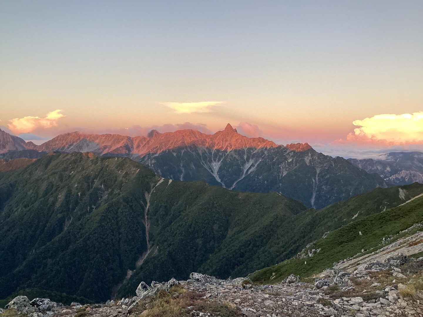 槍を見ながらの燕岳、大天井岳、常念岳 ️ / kinさんの常念岳・大天井岳・燕岳の活動データ | YAMAP / ヤマップ