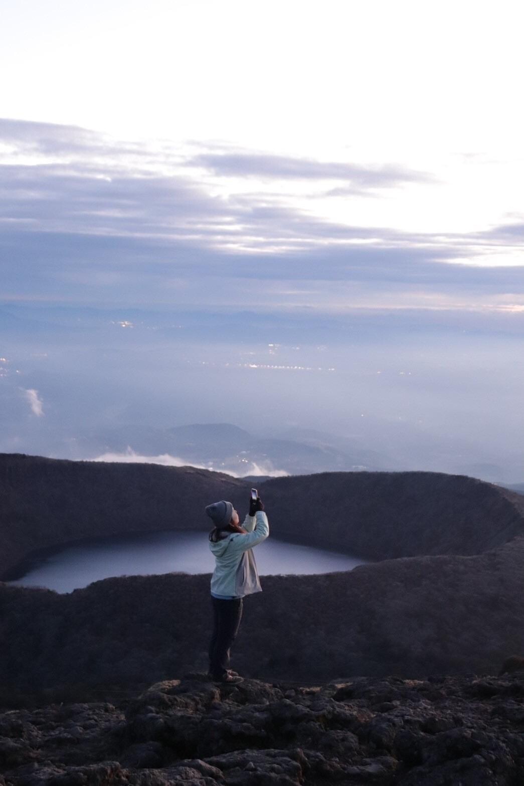 good evening🌝韓国岳（霧島山） / あず🌏さんの霧島山・韓国岳・高千穂峰・夷守岳・烏帽子岳の活動データ | YAMAP / ヤマップ