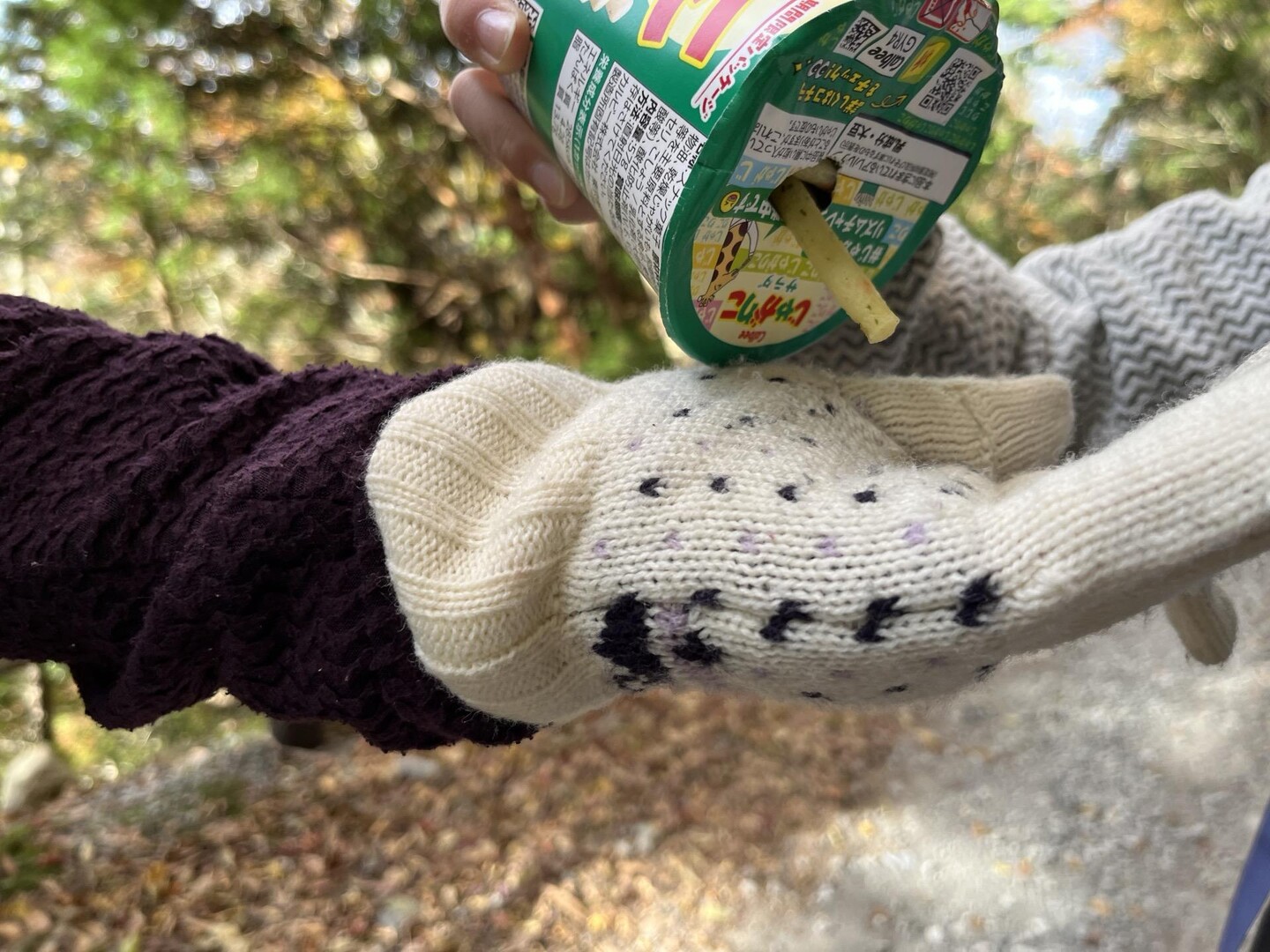 登山中のじゃがりこの食べ方🍪 http... / バギーズさんのモーメント | YAMAP / ヤマップ