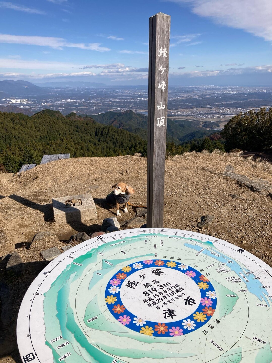 犬連れ 稲子山・稲子山南峰・経ヶ峰北峰・経ヶ峰・笹子山・嘉嶺の頭・北笠岳 / 山旅犬🐶ロマチッチ lomachicciさんの経ヶ峰の活動データ | YAMAP / ヤマップ