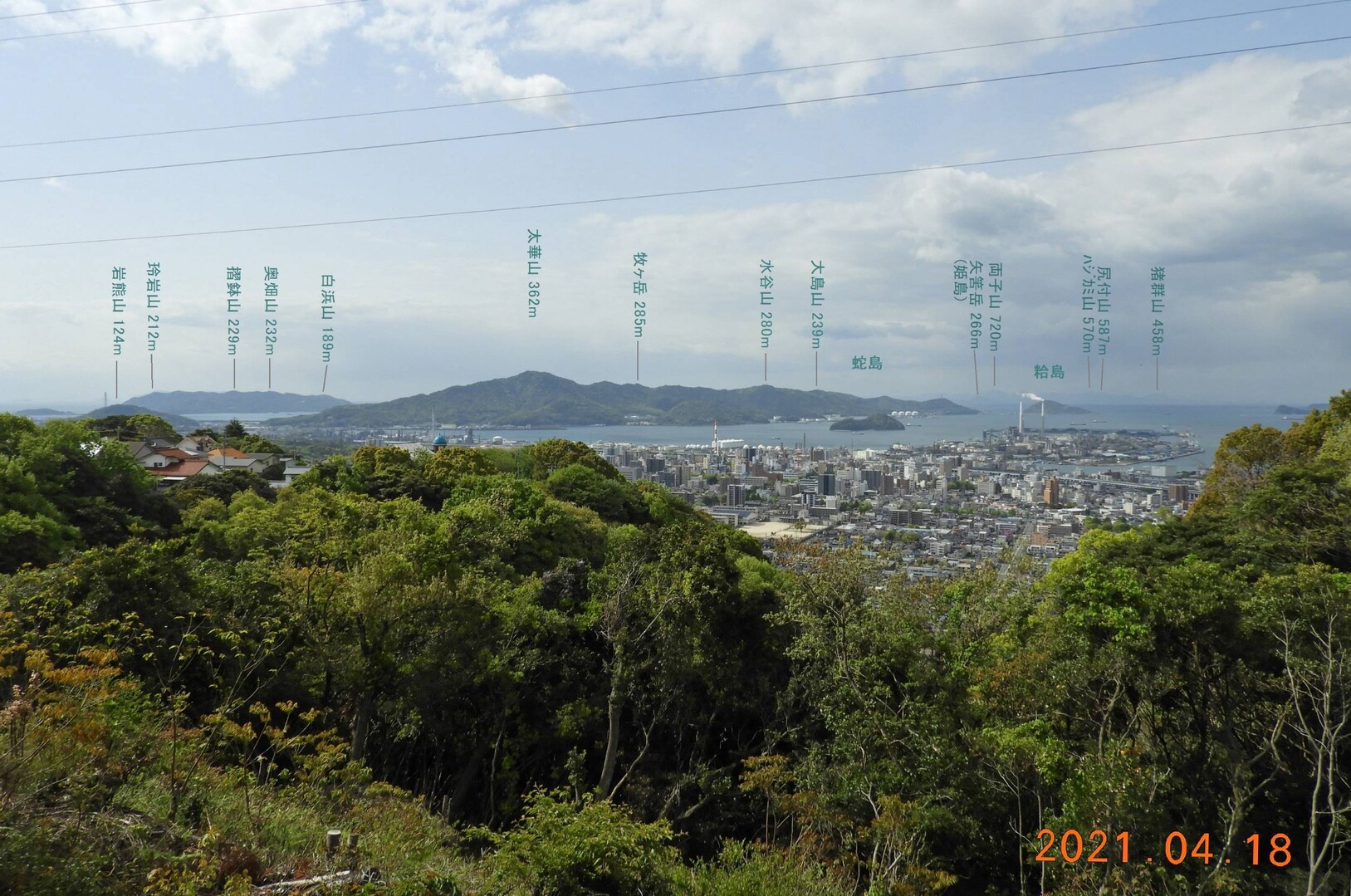 展望地のある里山 小野(この)山・金剛・北山・浦山周回-2021-04-18 （山口県周南市） / yama-hayashiさんの嶽山・若山・四熊ヶ岳の活動日記 | YAMAP / ヤマップ