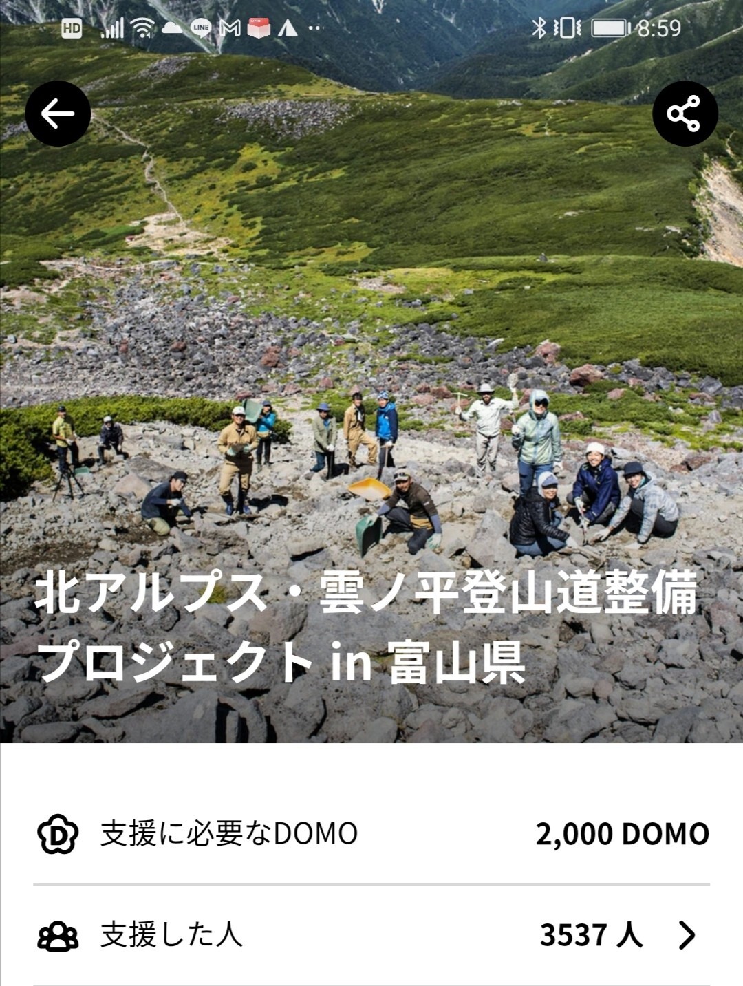 支援させていただきました🤗 整備に関... / satokoさんのモーメント | YAMAP / ヤマップ