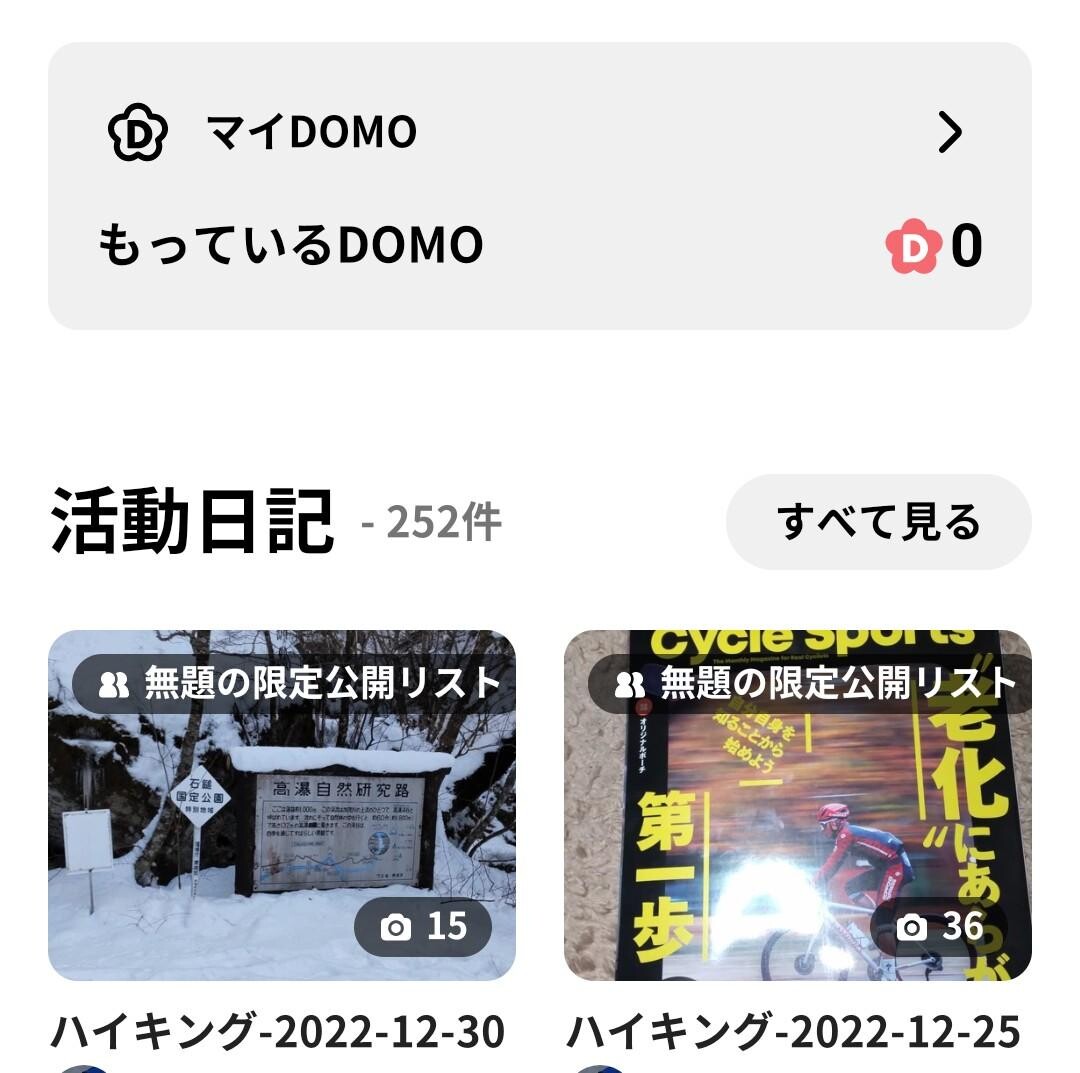 今年のDOMOは今年の内に 皆さん、お... / hide1689さんのモーメント | YAMAP / ヤマップ