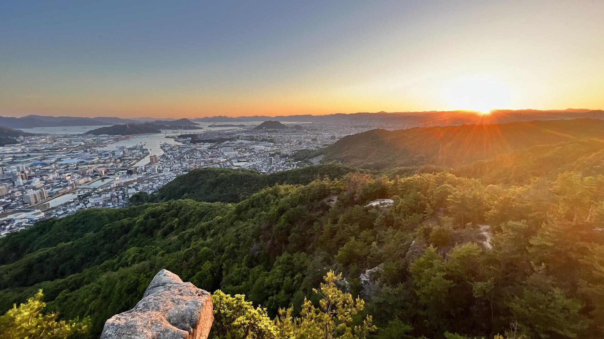 地獄岩サンセット-2023-06-03 / PEZさんの呉娑々宇山・高尾山（広島県）・日浦山の活動データ | YAMAP / ヤマップ