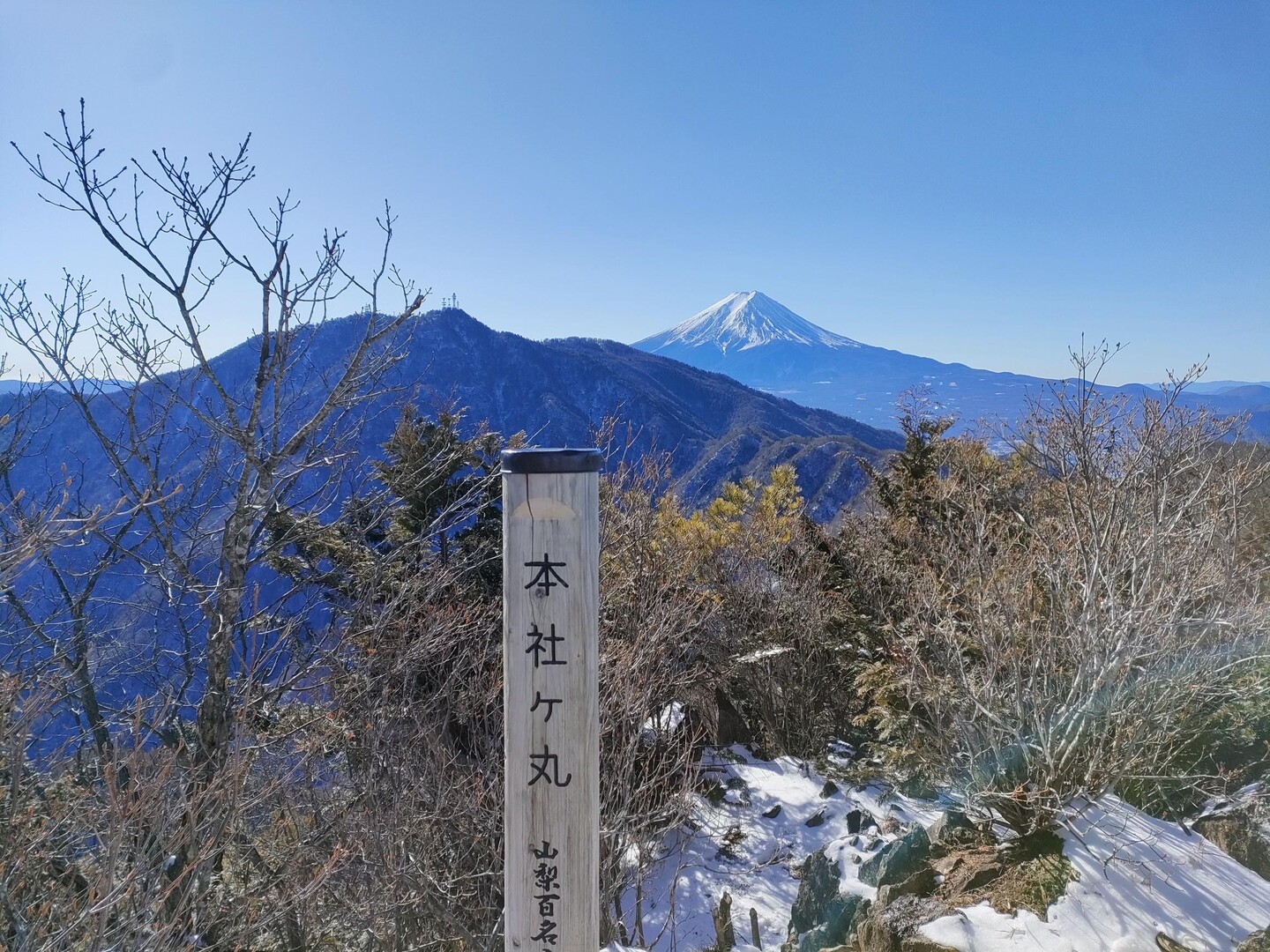 ホンジャマカ～本社ヶ丸 / Qooさんの三ッ峠山・本社ヶ丸・鶴ヶ鳥屋山の活動データ | YAMAP / ヤマップ