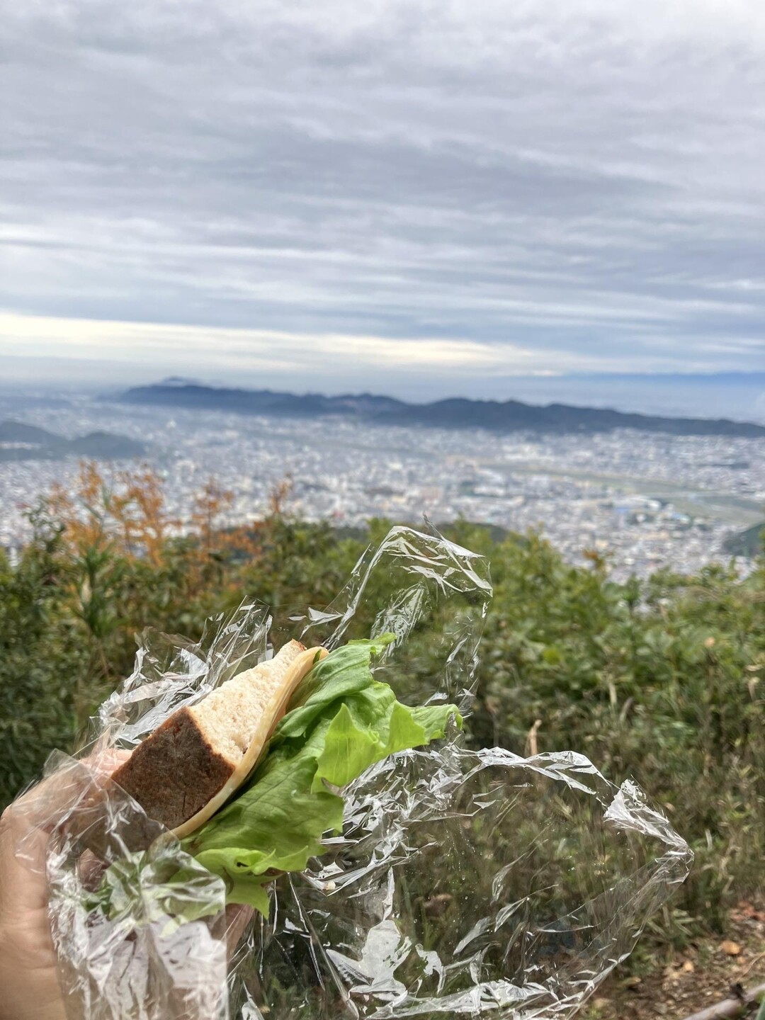 やぎぱんのカンパーニュにレタスとチーズと... / naomi saitoさんのモーメント | YAMAP / ヤマップ