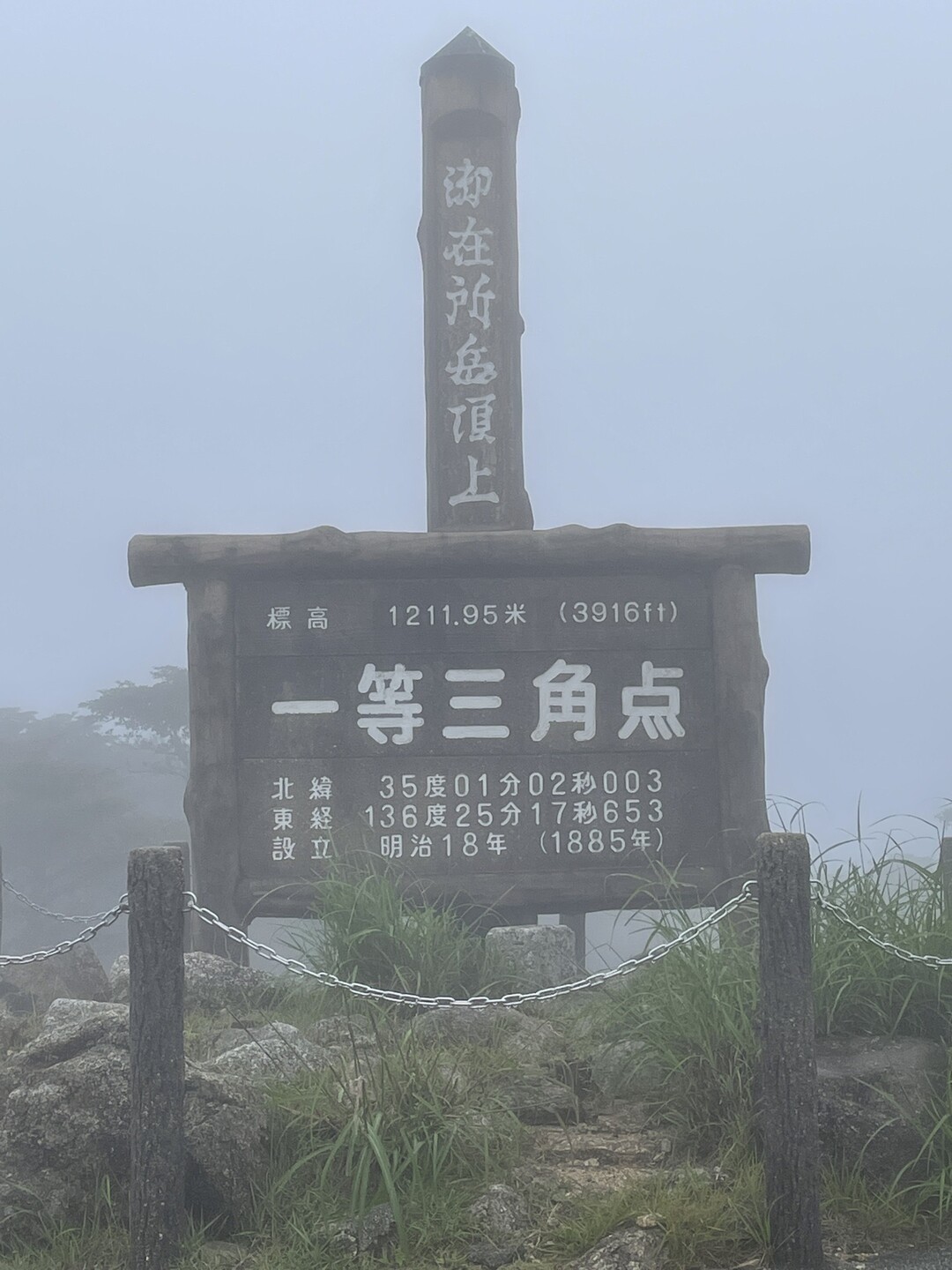 8月7日 三重県 御在所岳 天気 霧... / ISOさんのモーメント | YAMAP / ヤマップ