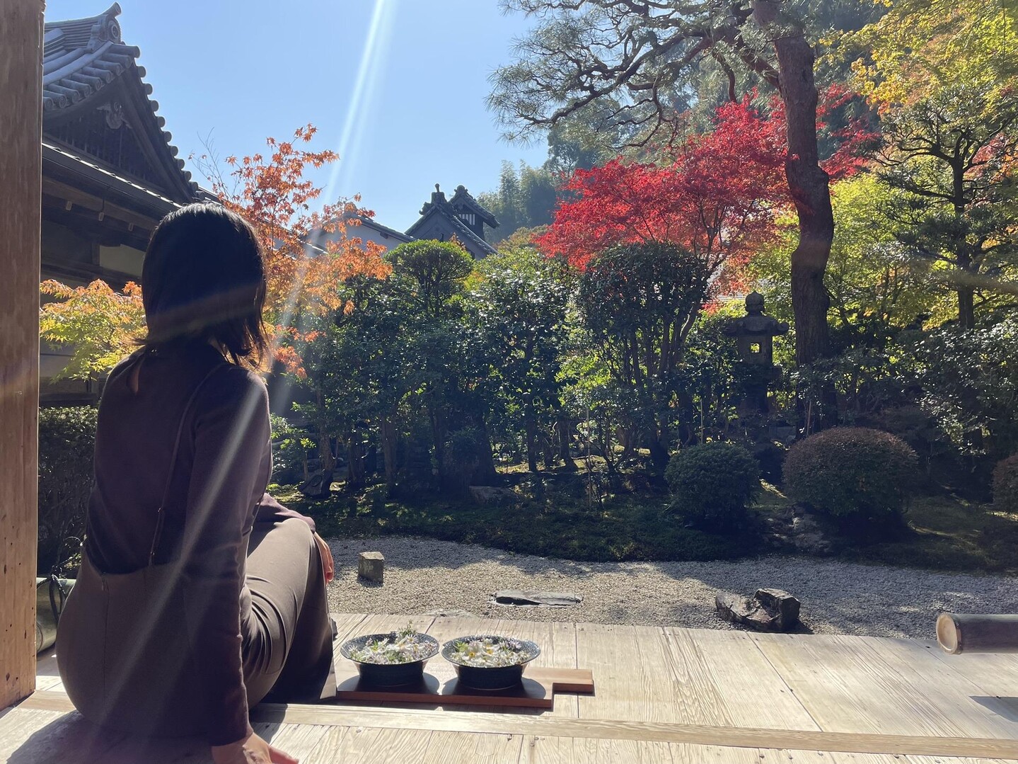 秋の嵐山。 ぽつらぽつら紅葉中。 お寺で... / umi🦒さんのモーメント | YAMAP / ヤマップ