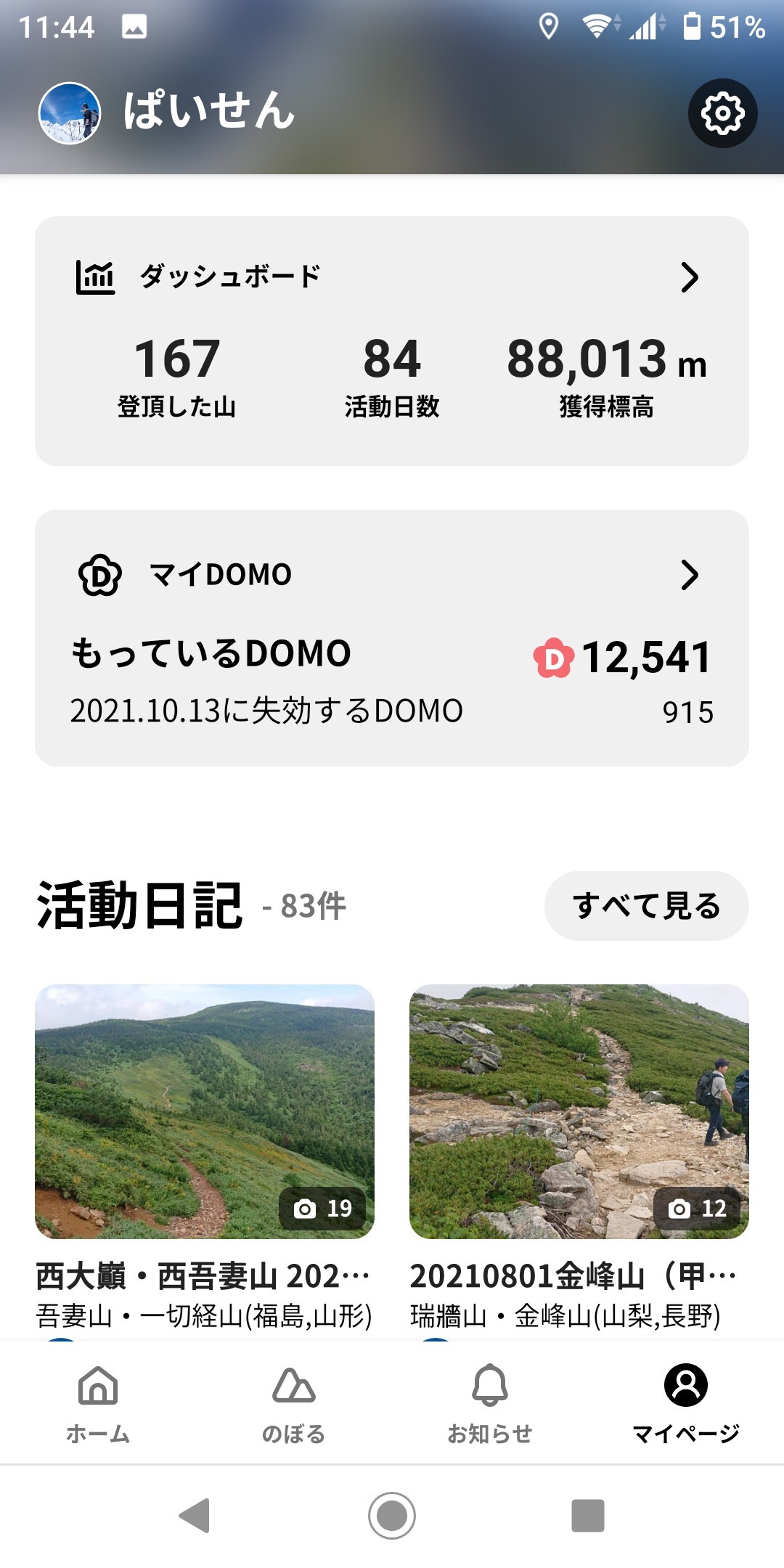 確かに一気にDOMOが増えてた👍 どこ... / ぱいせんさんのモーメント | YAMAP / ヤマップ