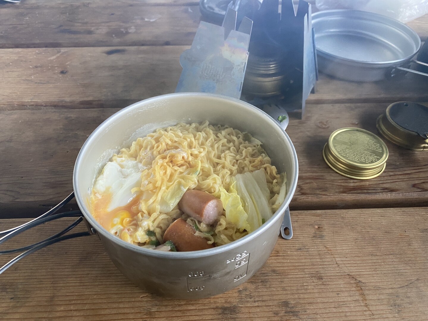 今日も🙏 カップヌードルなべ🏔 / ko2さんのモーメント | YAMAP / ヤマップ