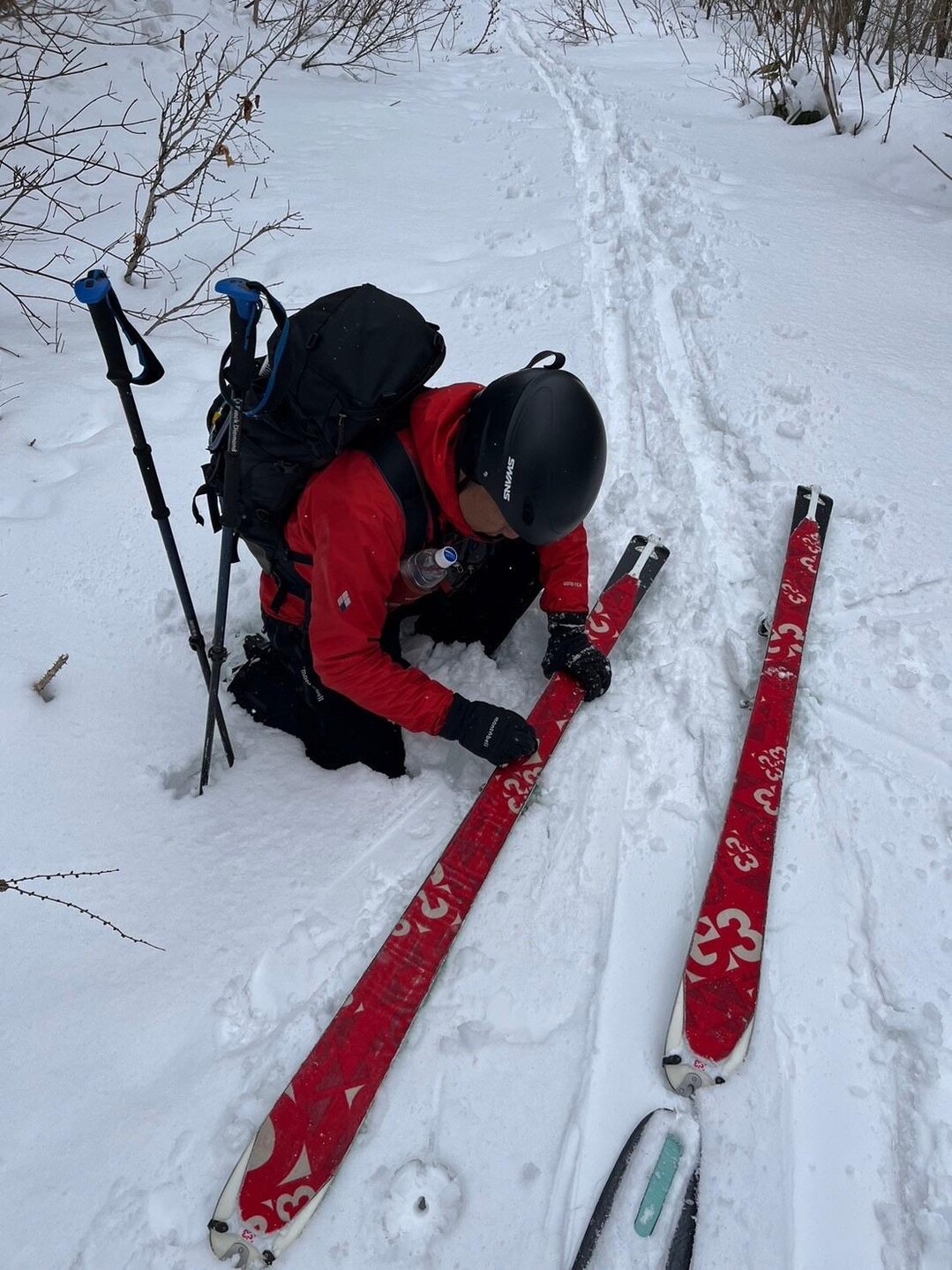 嵓倉山(がんくらやま)BC、シールトラブルで撤退💦 / ZAKUさんの縫道石山の活動データ | YAMAP / ヤマップ