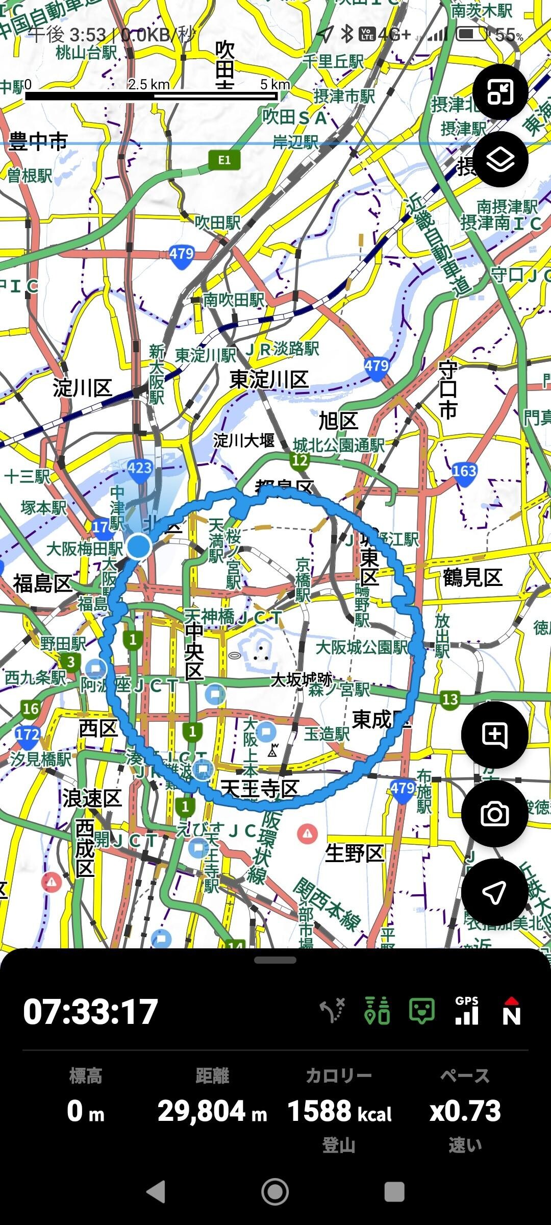 GPSアート（大阪サークル） / コクさんの大阪市の活動データ | YAMAP / ヤマップ