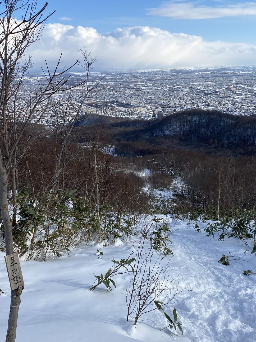 千尺-2024-12-16 / タシロchiさんの藻岩山の活動データ | YAMAP / ヤマップ