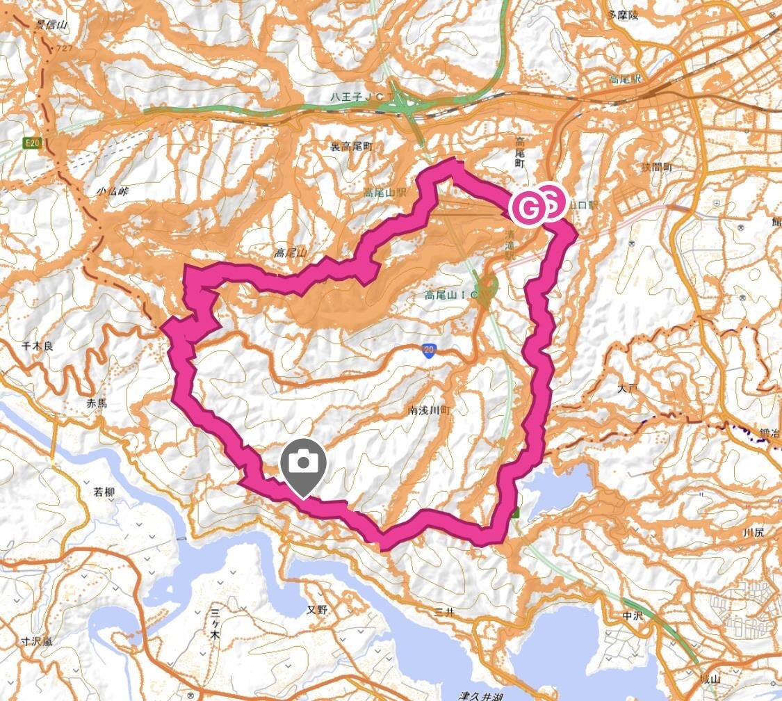 ♡マークの南高尾セブンサミッツ / kanaさんの高尾山の活動データ | YAMAP / ヤマップ