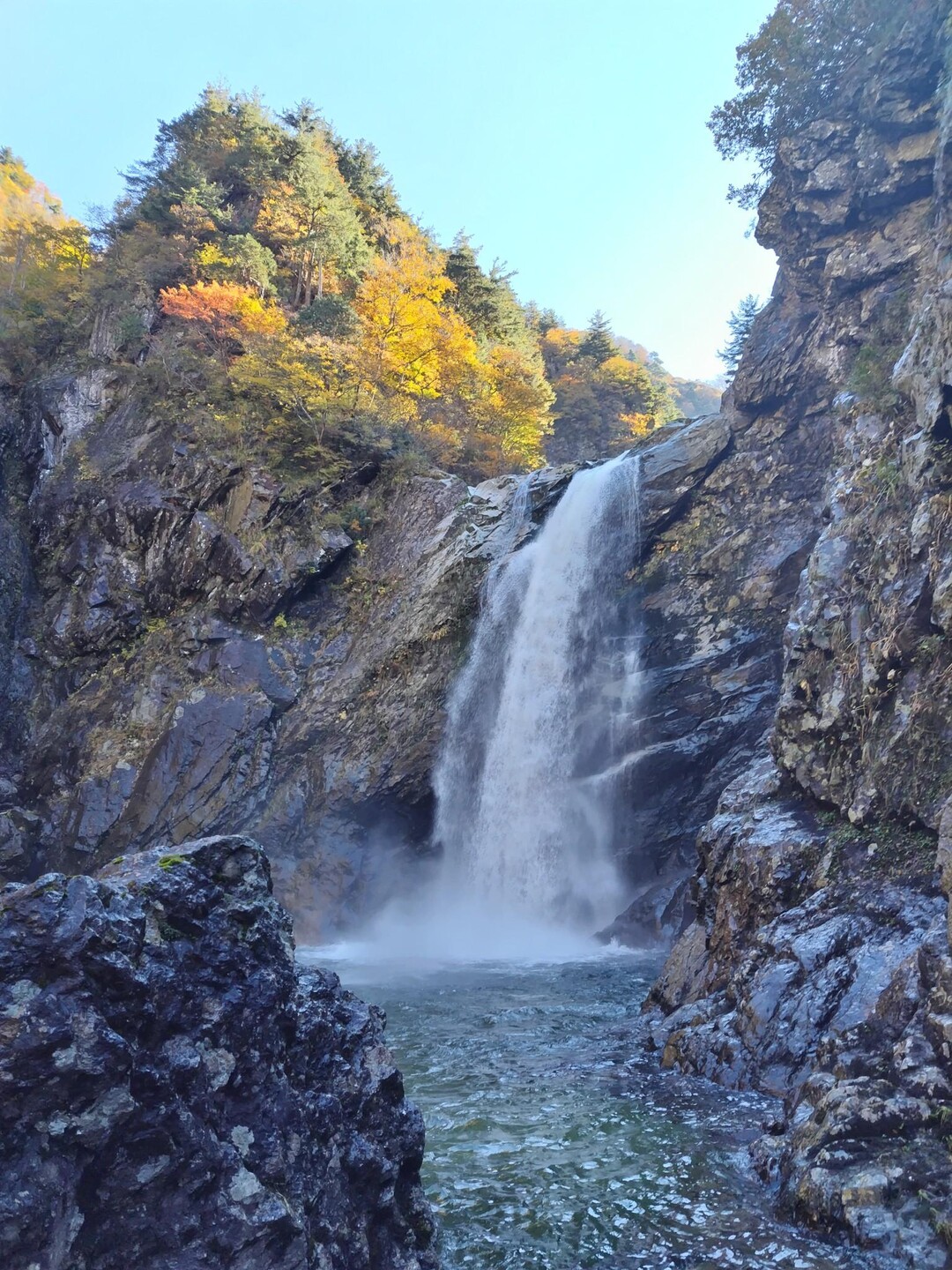 紅葉の裏巻機渓谷トレッキング / orihimeさんの巻機山・割引岳・金城山の活動データ | YAMAP / ヤマップ