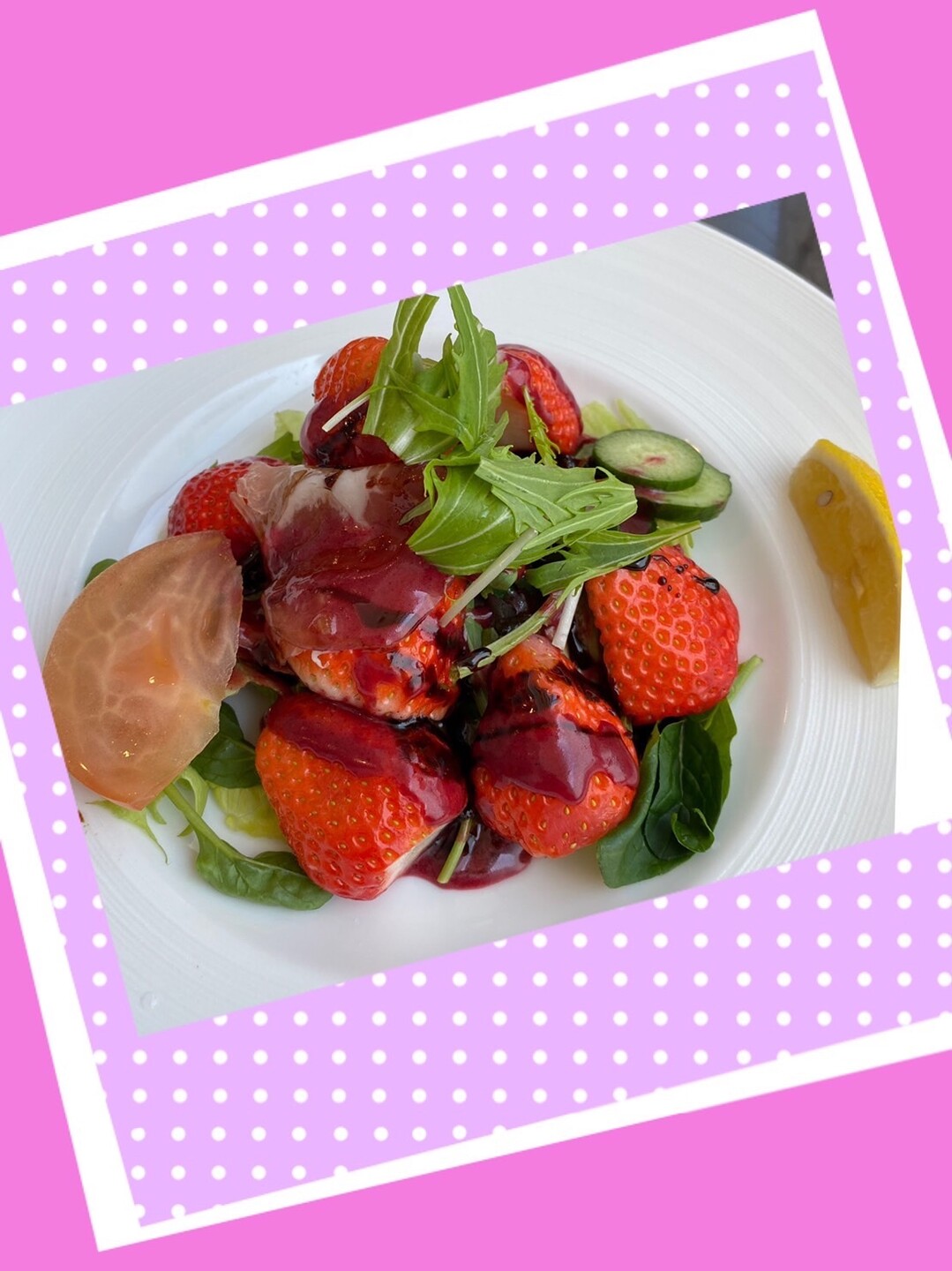 🍓いちごサラダ🥗でほっこり〜😋 悪... / 💖🐰Roco🐰💖さんのモーメント | YAMAP / ヤマップ