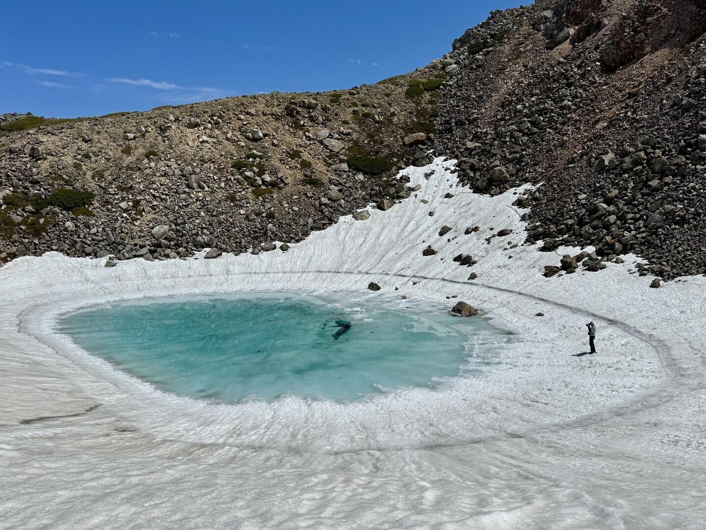 【白山】雪解けの御前峰とお池巡り / random walkerさんの白山・別山・銚子ヶ峰の活動日記 | YAMAP / ヤマップ