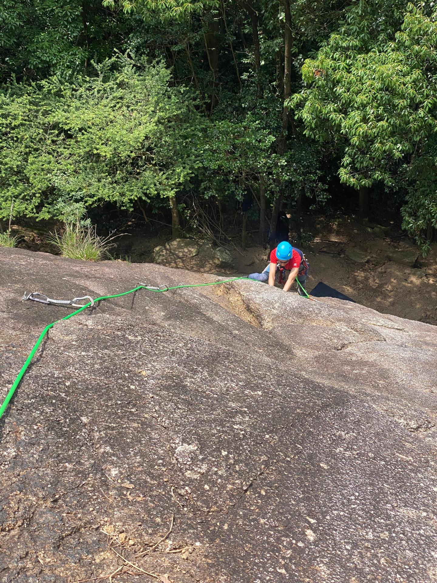 鬼ヶ牙👹1P目クライミング / Nandoさんの羽黒山・筆捨山・観音山の活動データ | YAMAP / ヤマップ