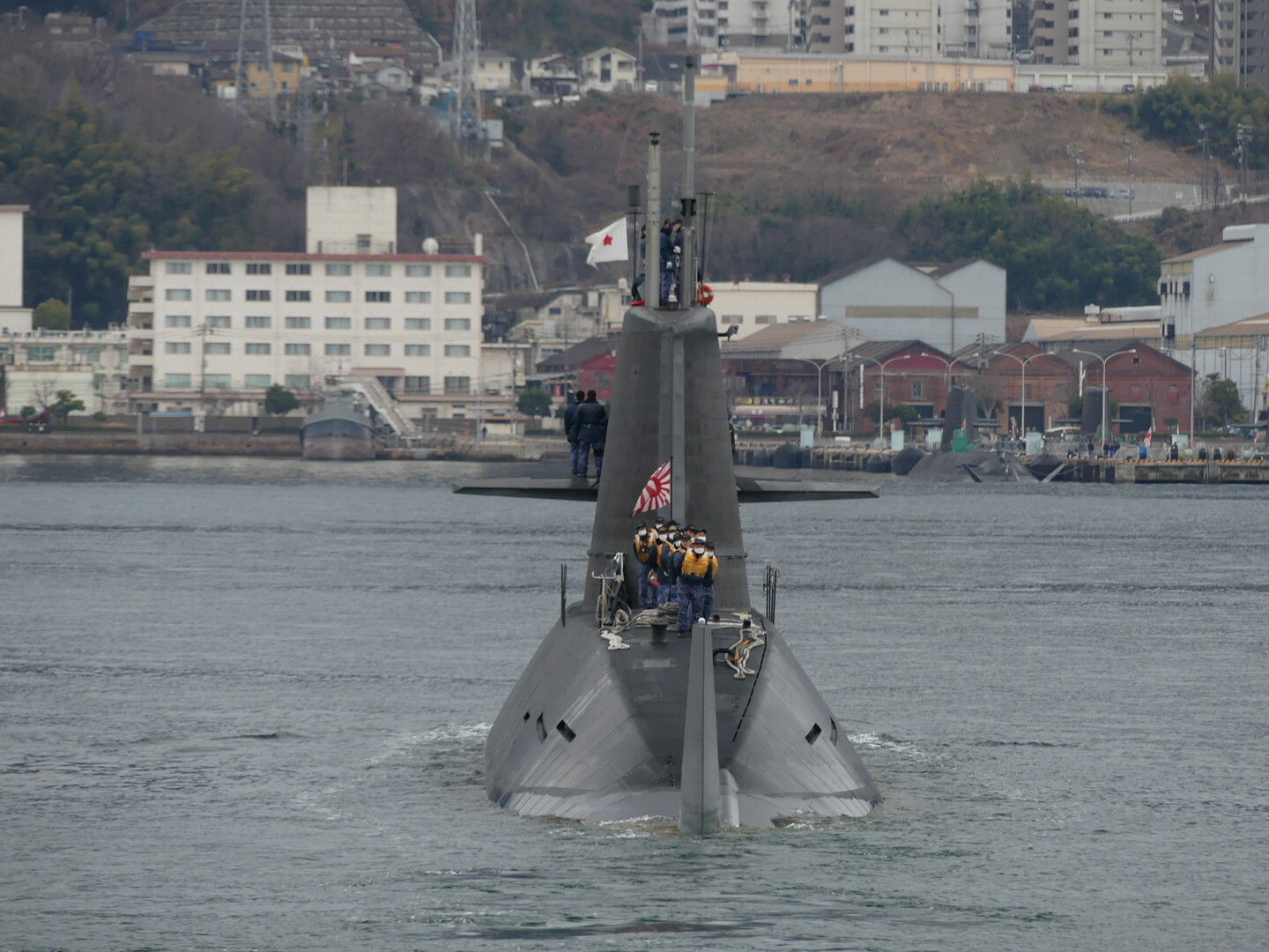 港町・呉の風景⚓ 潜水艦が呉基地へ帰港 ... / KAZU3さんのモーメント | YAMAP / ヤマップ