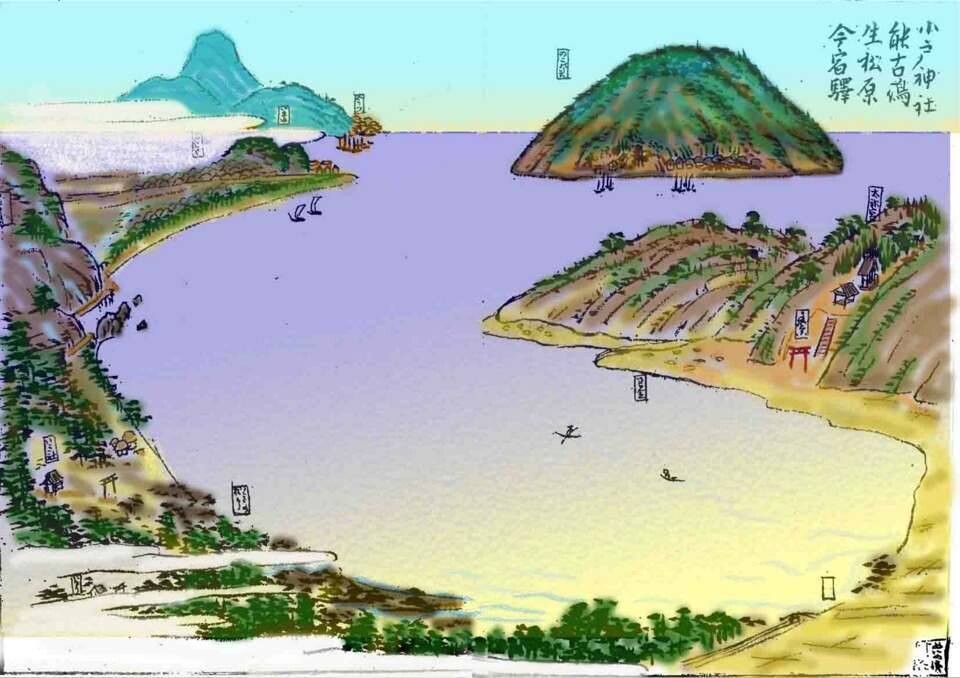 江戸時代に描かれた小戸大神宮 登山を始め... / ヤマギリカット さんのモーメント | YAMAP / ヤマップ