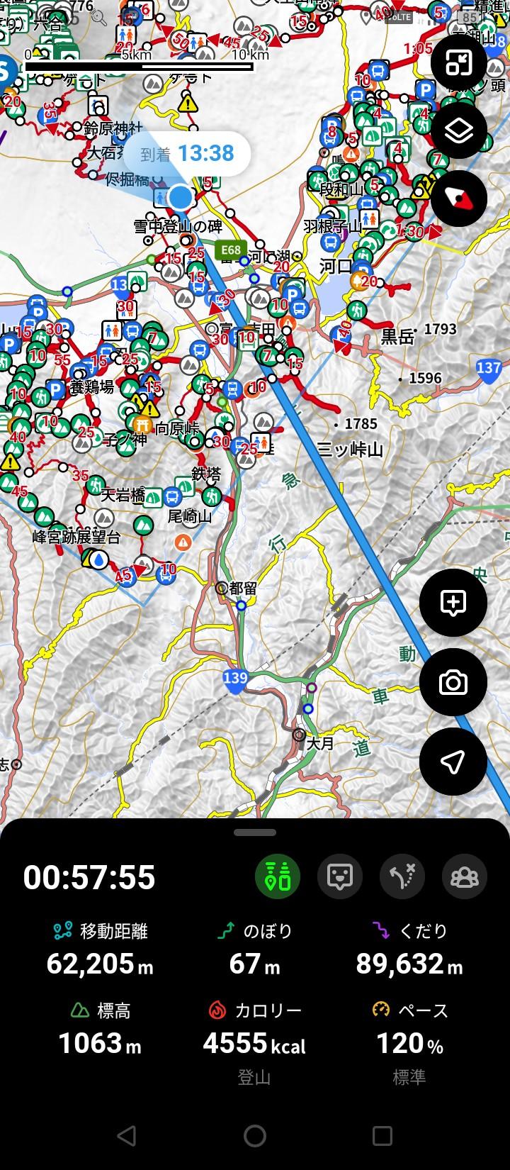 GPSなのかアプリの不具合なのか、とんで... / ｳﾐﾎﾝさんのモーメント | YAMAP / ヤマップ