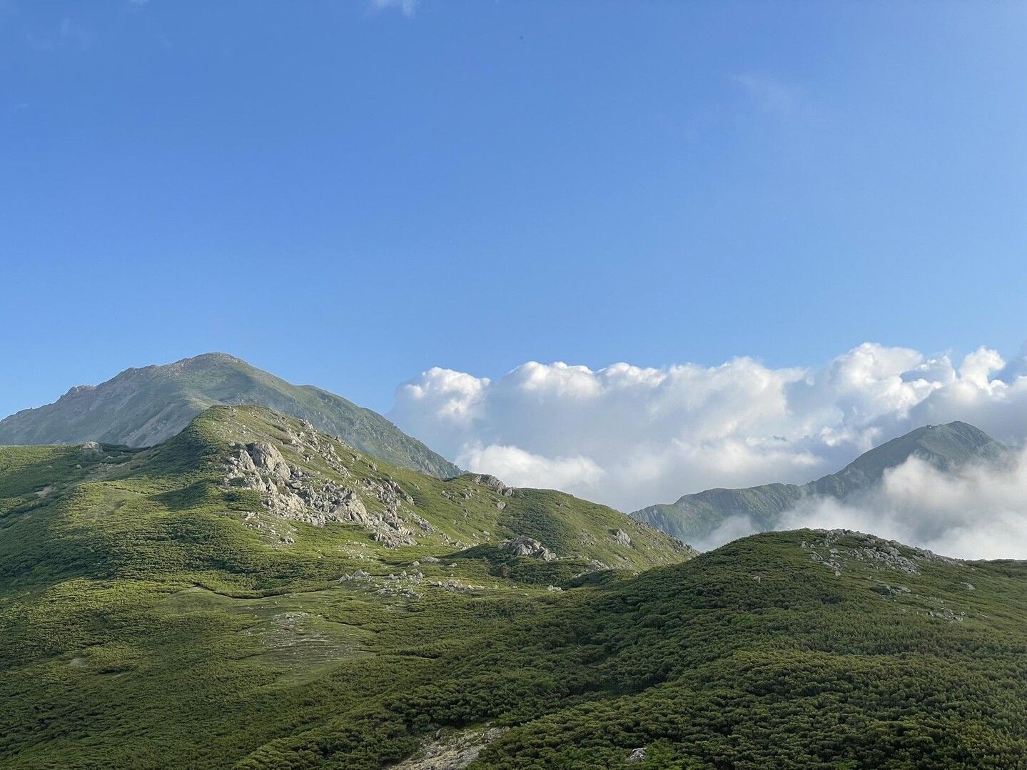 万之助カールは最高です（西小石岳・悪沢岳） / nk-poohさんの荒川岳・東岳（悪沢岳）・前岳・中岳・赤石岳の活動日記 | YAMAP / ヤマップ