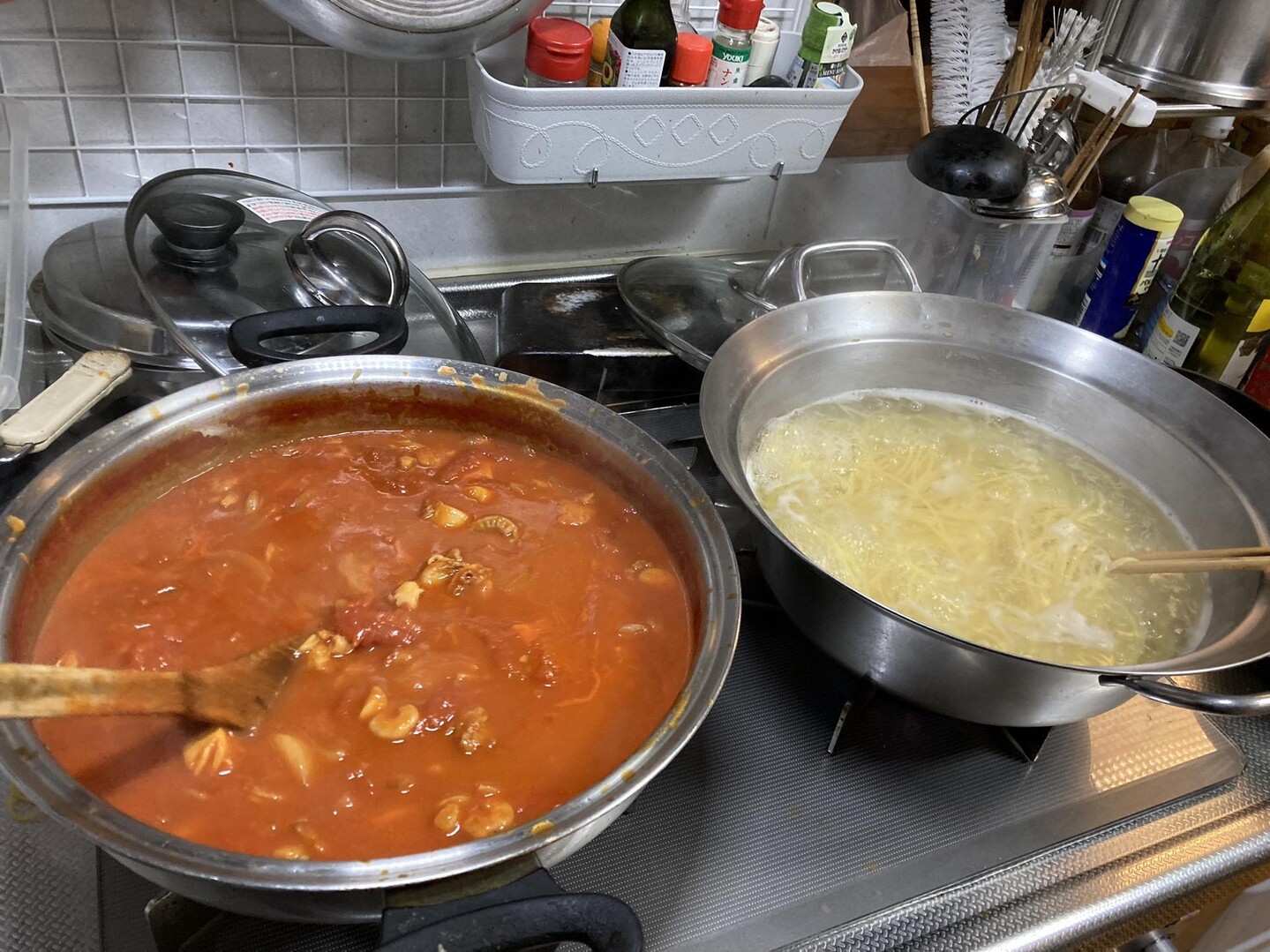 スパゲッティペスカトーレを作ってみた。 ... / BONDIさんのモーメント | YAMAP / ヤマップ