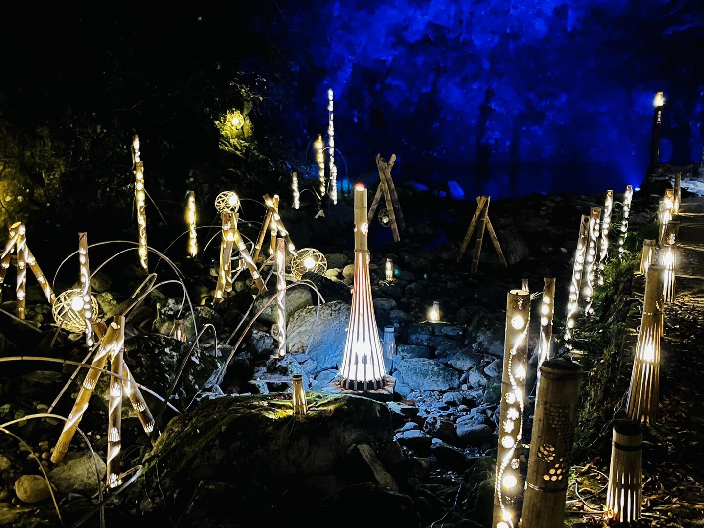 赤目渓谷『幽玄の竹あかり』 2023-11-01 / kcoさんの長坂山・赤目四十八滝の活動データ | YAMAP / ヤマップ