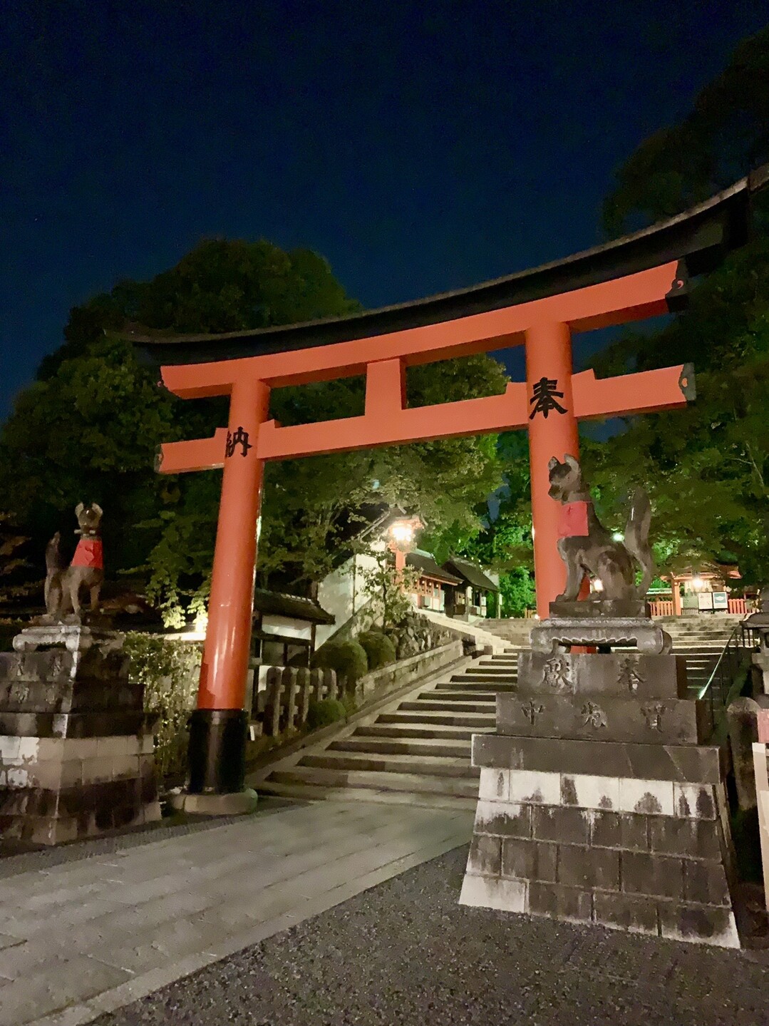 京都⛩伏見稲荷神社⛩の夜🙏😊 🦊⛩... / KOBONさんのモーメント | YAMAP / ヤマップ