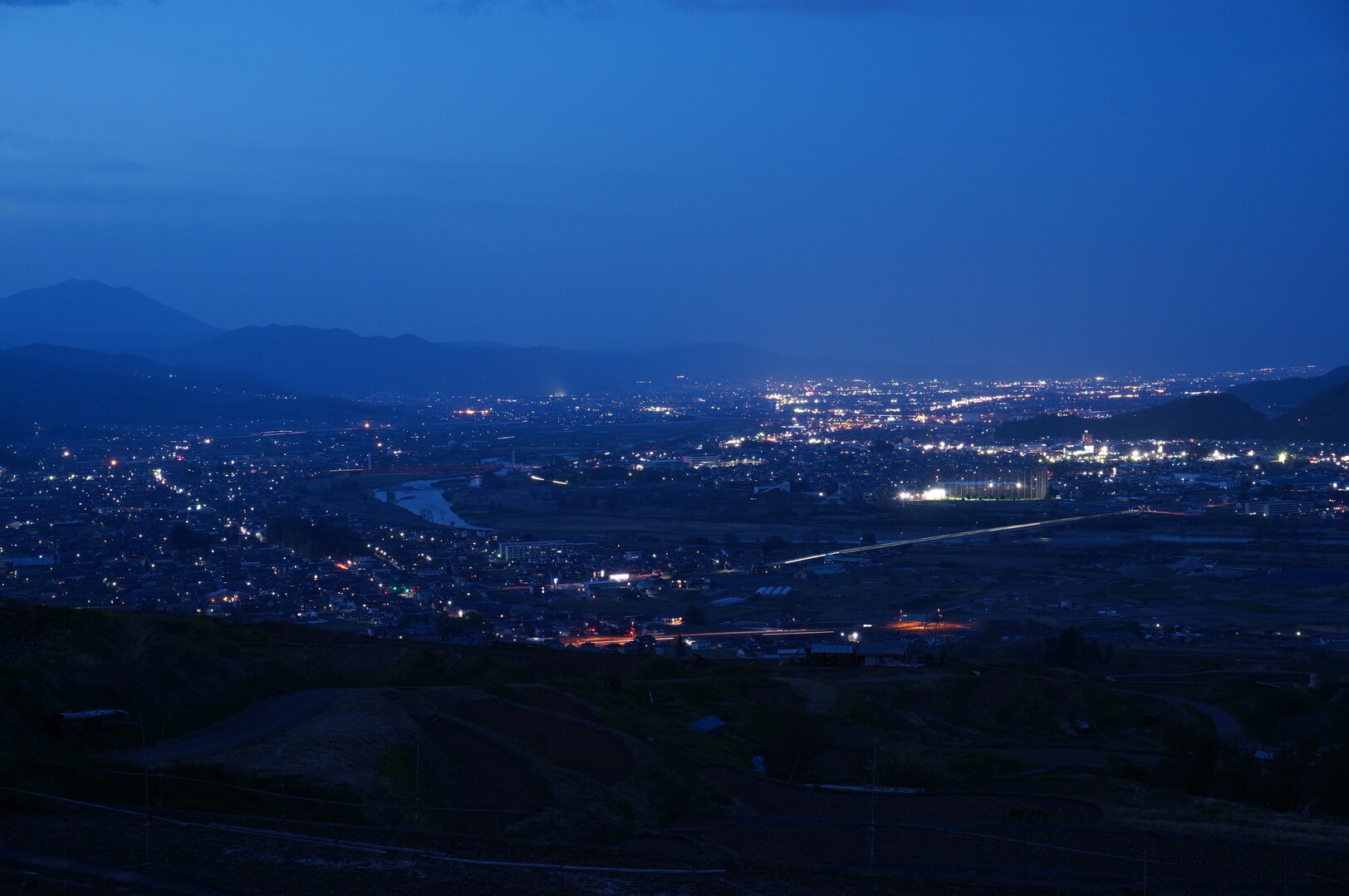 またまた山里JOG🌸🏃‍♂️ 最後に夜景が😳 / Genie🧞‍♂️さんのウォーキングの活動データ | YAMAP / ヤマップ