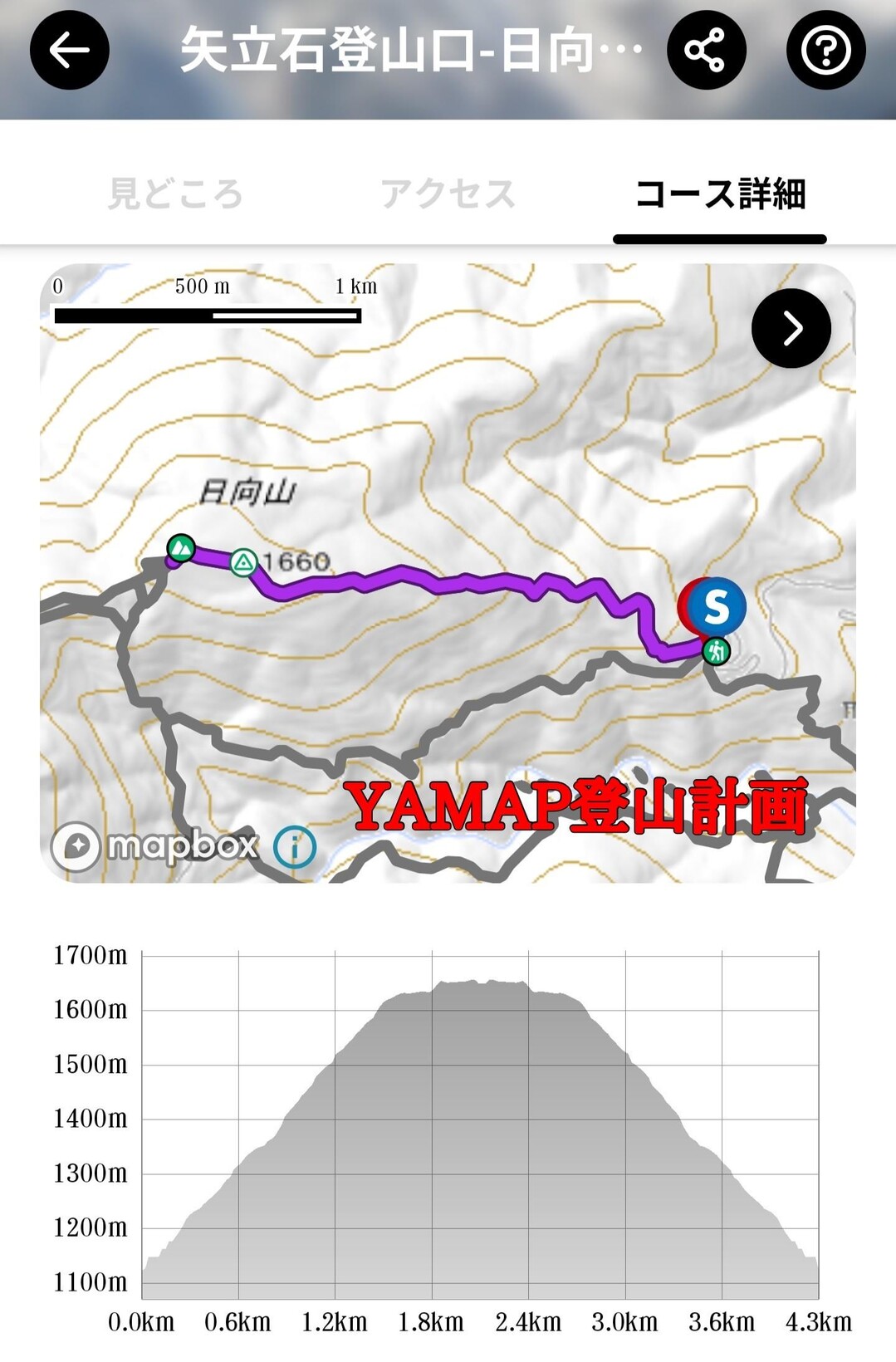 YAMAPの登山計画を GARMINのス... / Sunちゃん0315さんのモーメント | YAMAP / ヤマップ