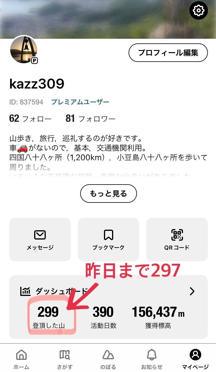 【ピークが増えている‼️😲】 あと3... / kazz309さんのモーメント | YAMAP / ヤマップ