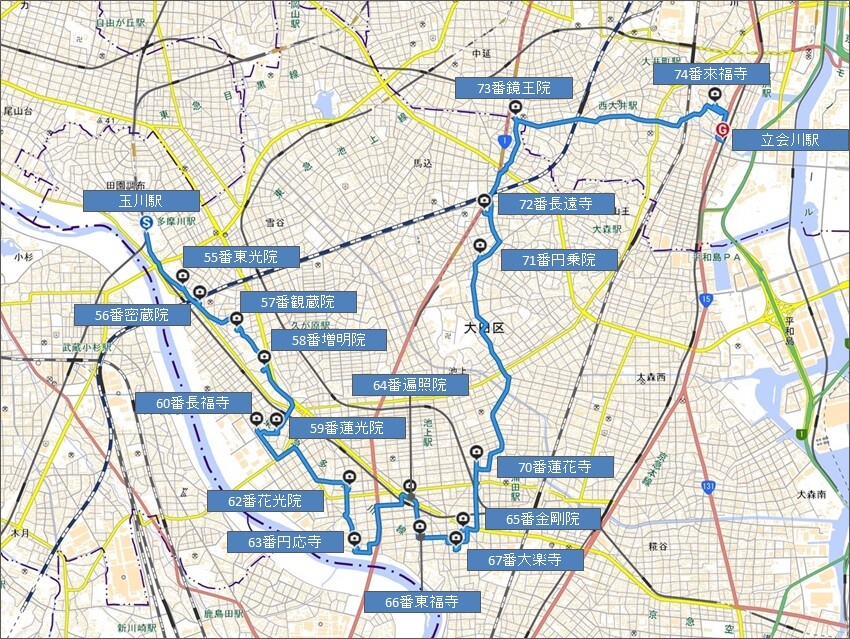 玉川88【歩き巡拝7回目】 / enoさんのウォーキングの活動データ | YAMAP / ヤマップ