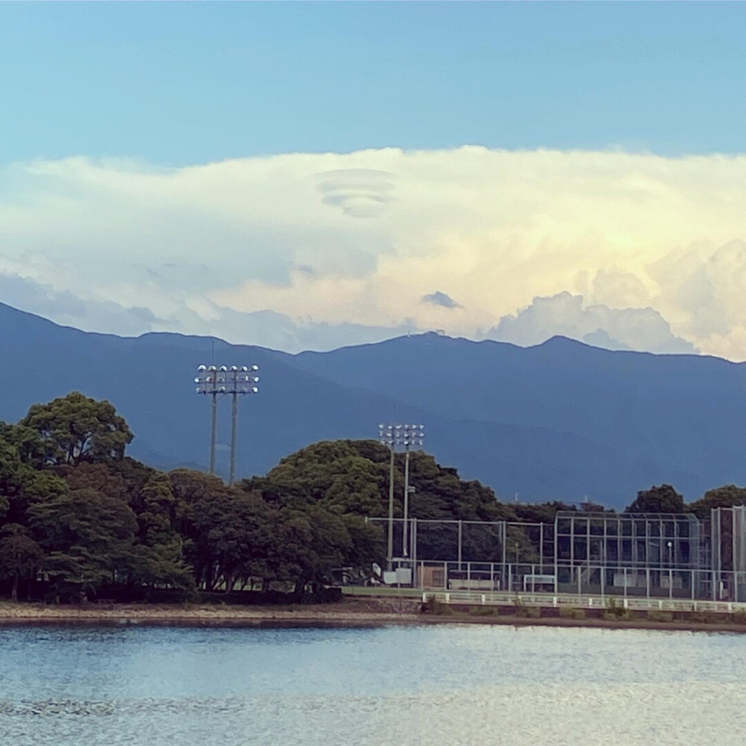 宝満山に不思議な雲。 夕ラン4.87km... / siroさんのモーメント | YAMAP / ヤマップ