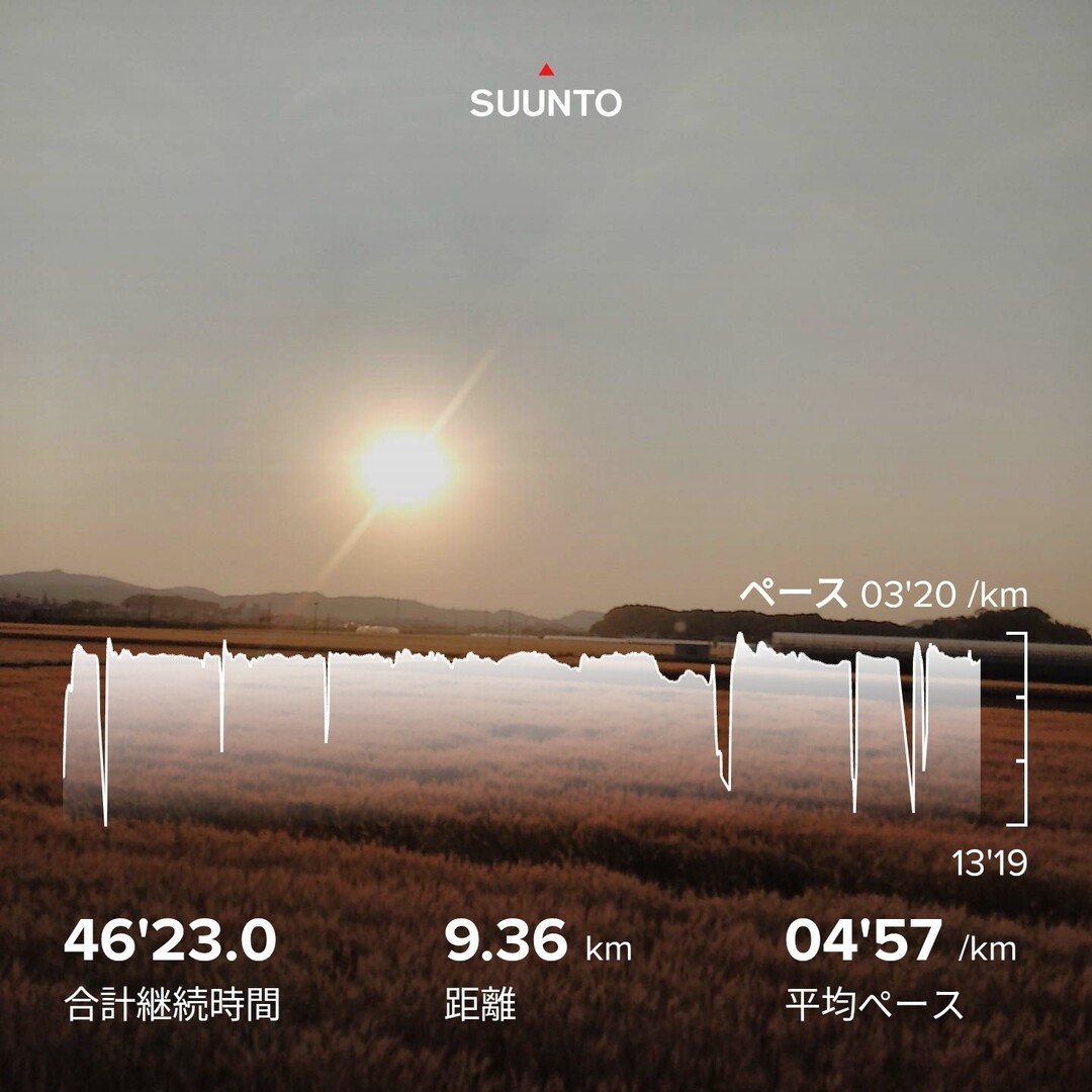 夕方にランニング。 膝、なおってきた。 ... / hiroe.takahacさんのモーメント | YAMAP / ヤマップ