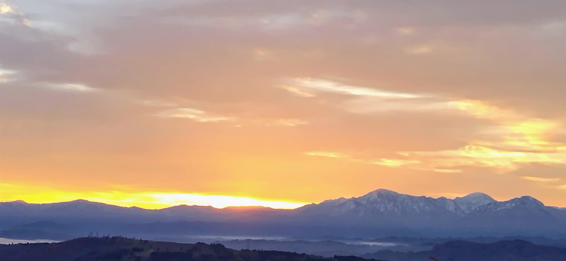朝焼け望む時水城山 / nao_🐔さんの時水城山・丸山の活動日記 | YAMAP / ヤマップ