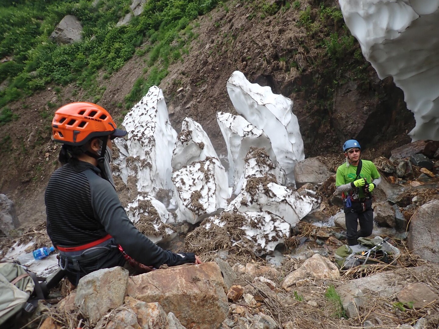 今年も雪渓が残ってたヌクビ沢 / Tamamizuさんの巻機山・割引岳・金城山の活動日記 | YAMAP / ヤマップ