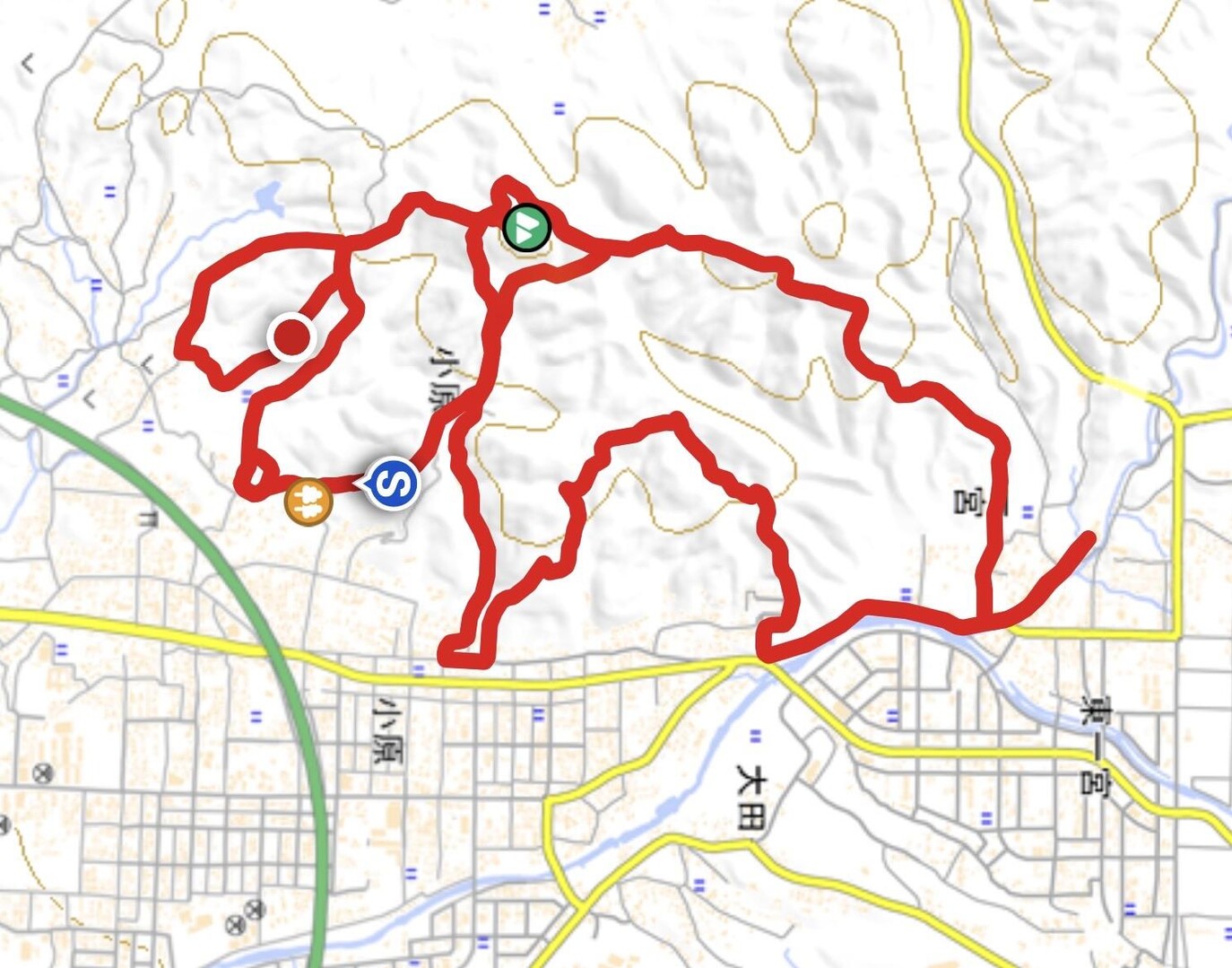那岐ピー中止。神楽尾山で犬を描く。 / CONAさんの泉山・井水山・黒沢山の活動データ | YAMAP / ヤマップ