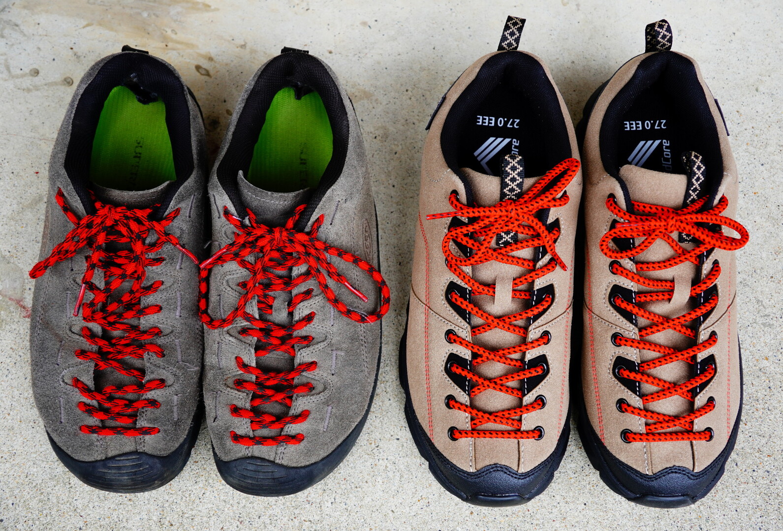 今まで履いていたキーンのジャスパー(左)... / だいちゃんさんのモーメント | YAMAP / ヤマップ