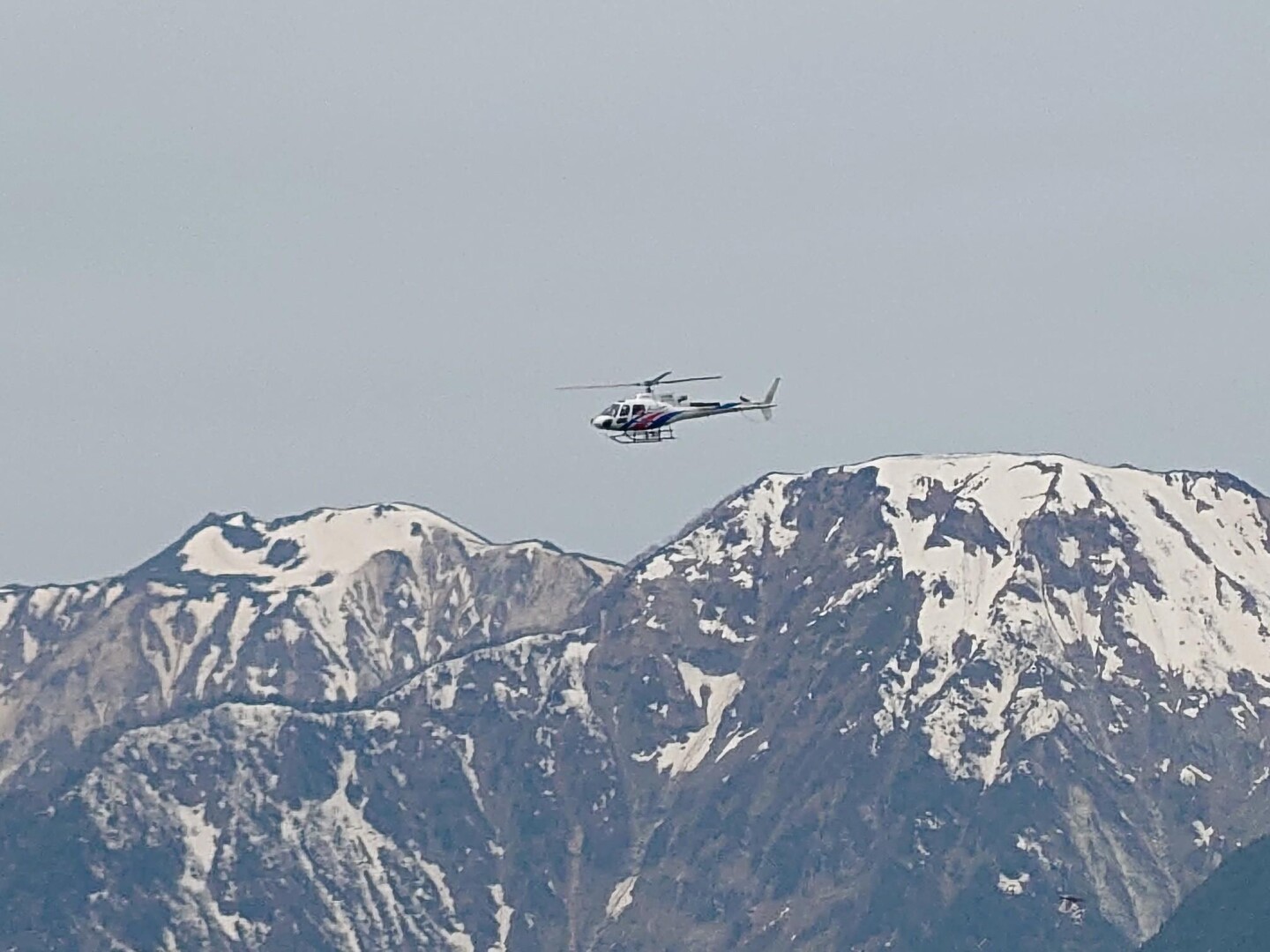鍬ノ峰とヘリコプター / eunos.kkさんの燕岳・餓鬼岳・唐沢岳の活動データ | YAMAP / ヤマップ